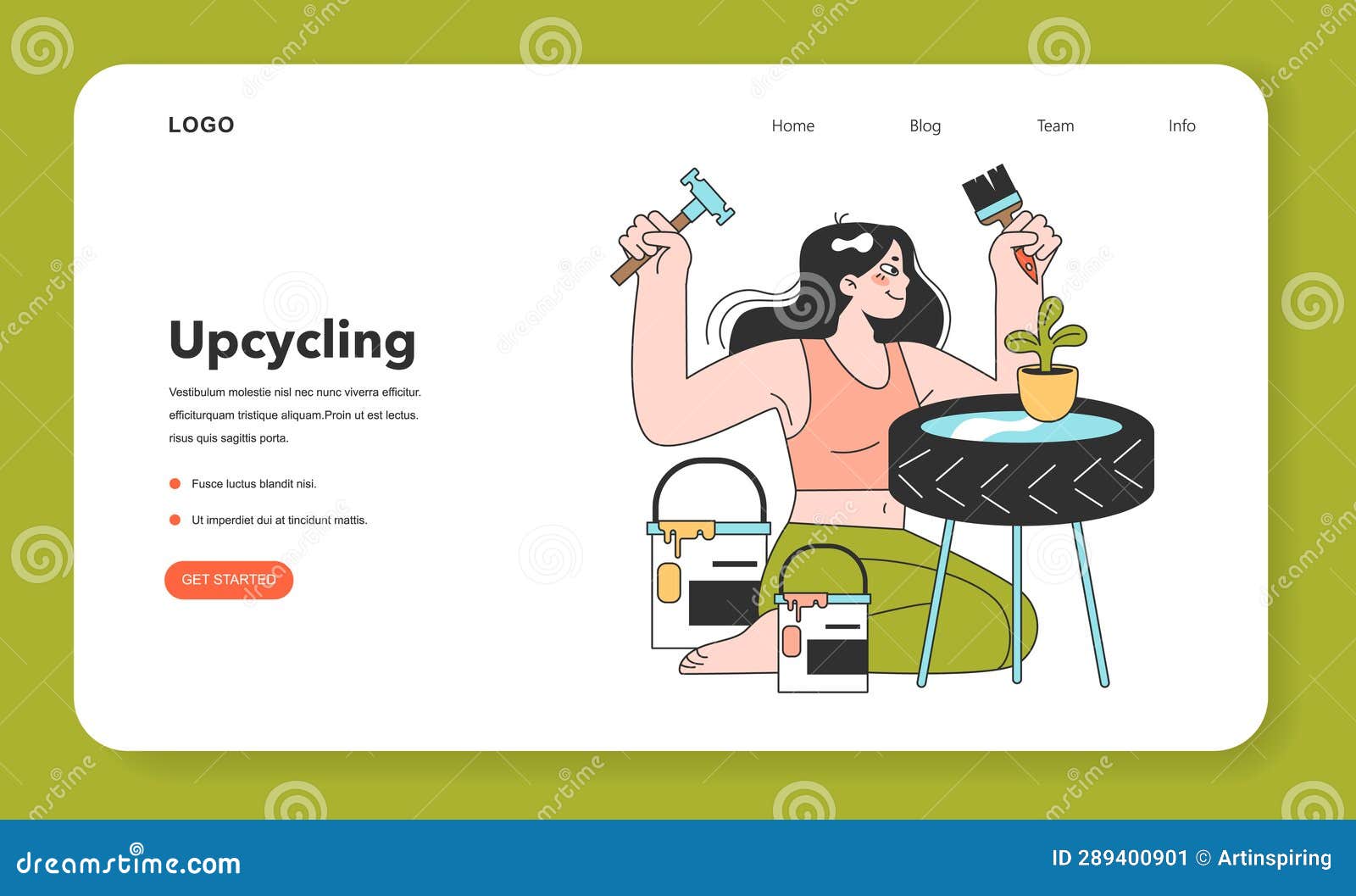 Upcycling Web Banner or Landing Page. Process and Technique of Reuse ...