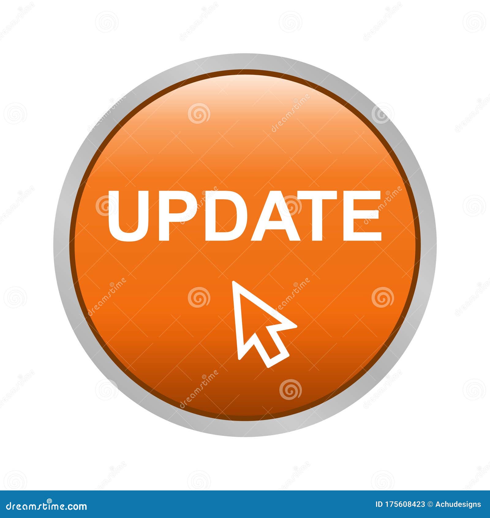 Update button stock vector. Illustration of digital - 175608423