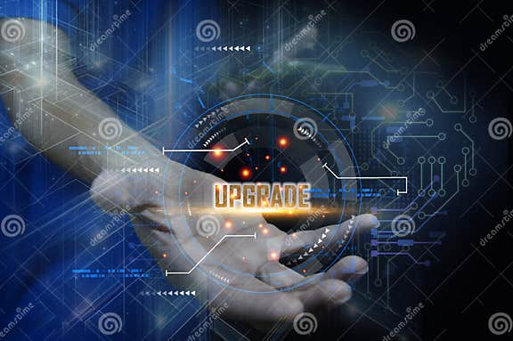 Update Application Software and Hardware Upgrade Technology Concept, AI ...
