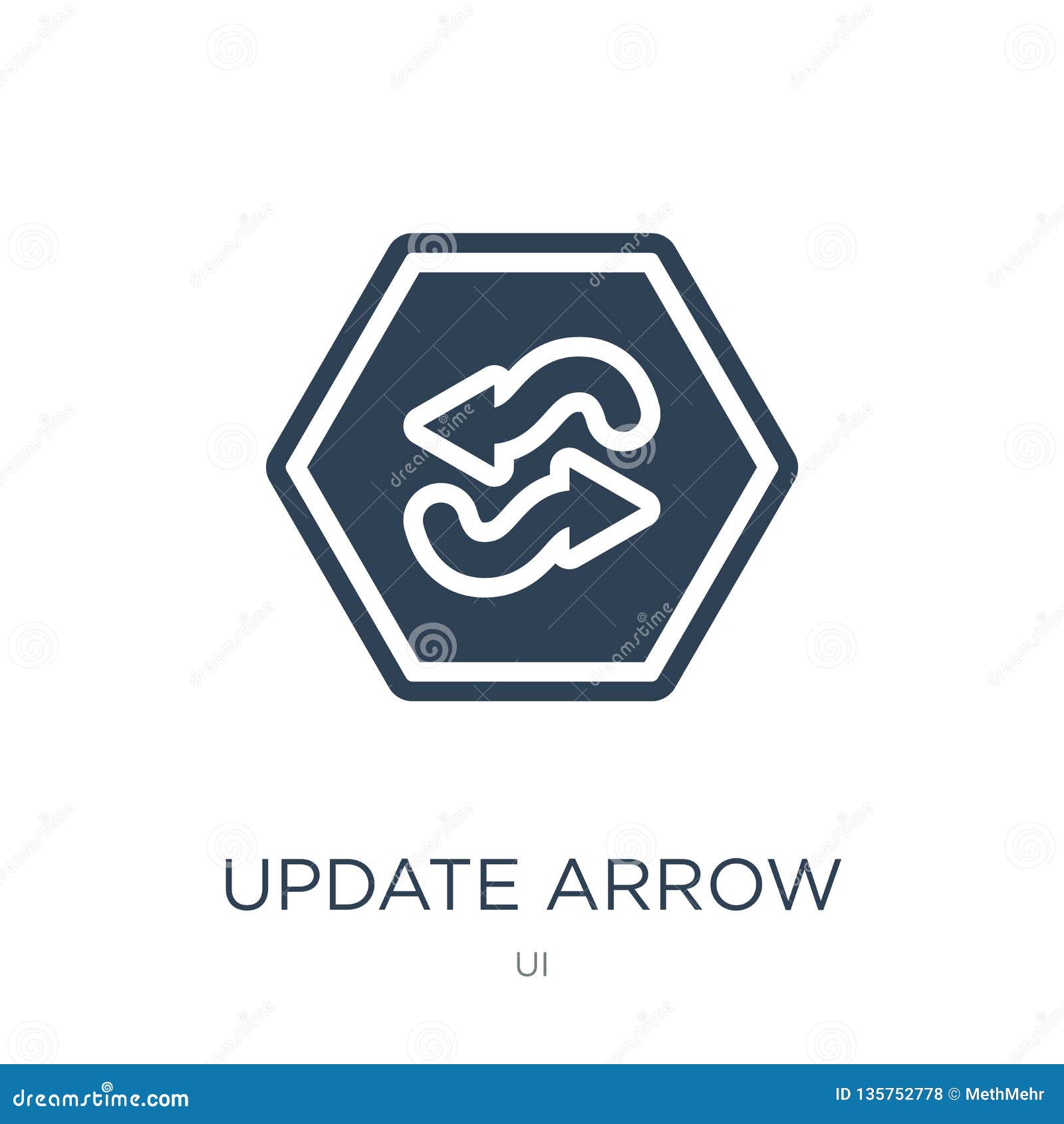 Update Arrow Icon in Trendy Design Style. Update Arrow Icon Isolated on ...