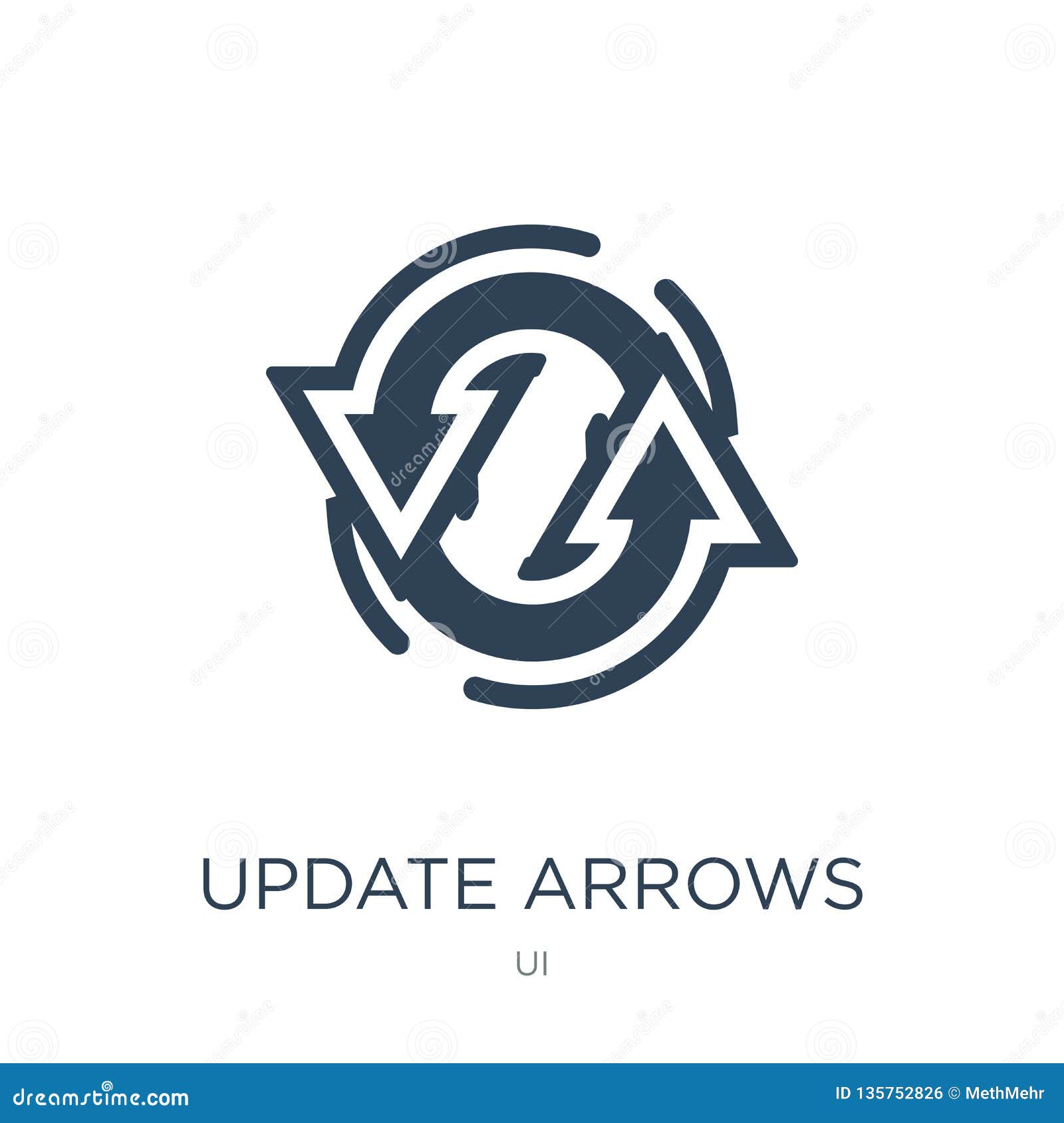 Update Arrows Icon in Trendy Design Style. Update Arrows Icon Isolated ...