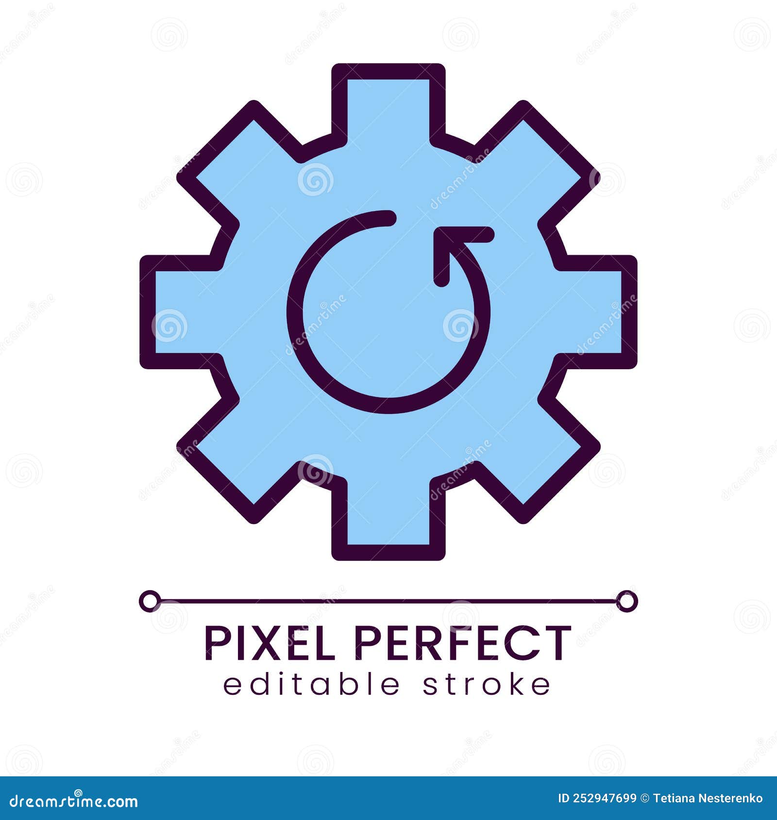 Update Blue Pixel Perfect RGB Color Icon Stock Vector - Illustration of ...