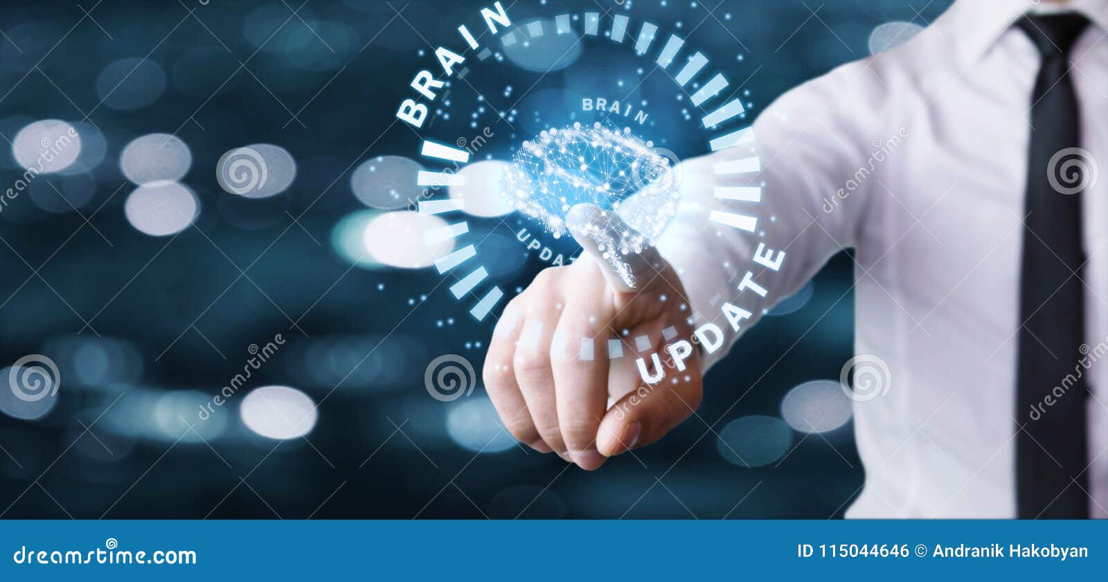 Update Brain. Business Concept Stock Photo - Image of version, business ...