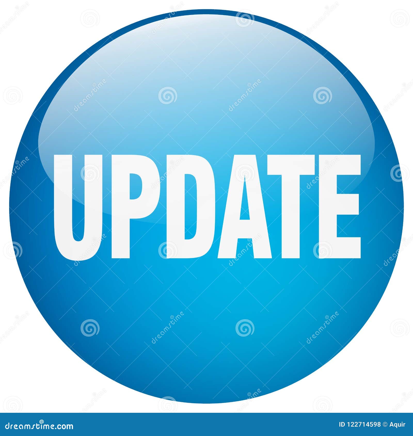 Update button stock vector. Illustration of glass, notice - 122714598