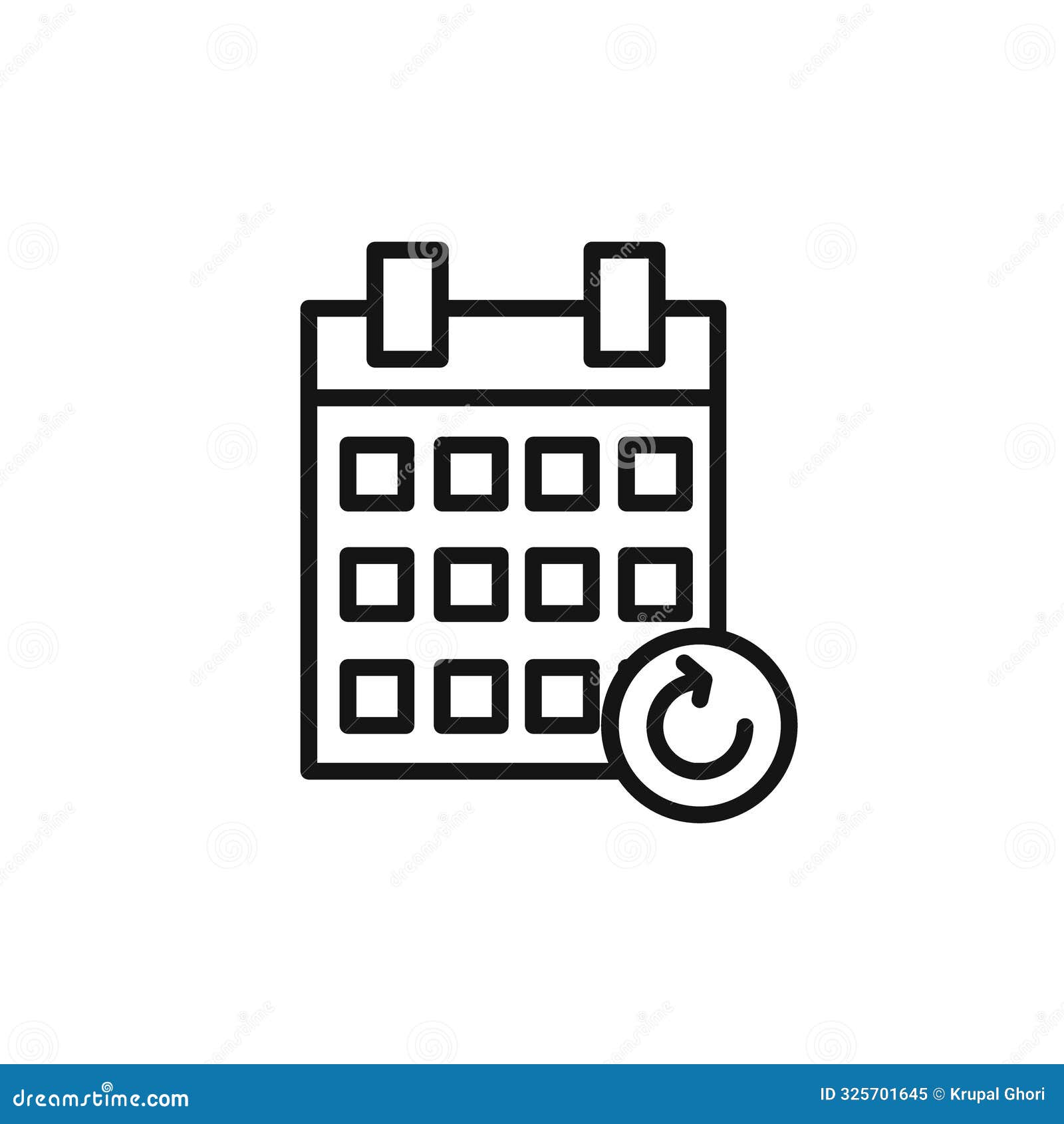 Update Calendar Icon Vector Set Collection for Web Stock Illustration ...