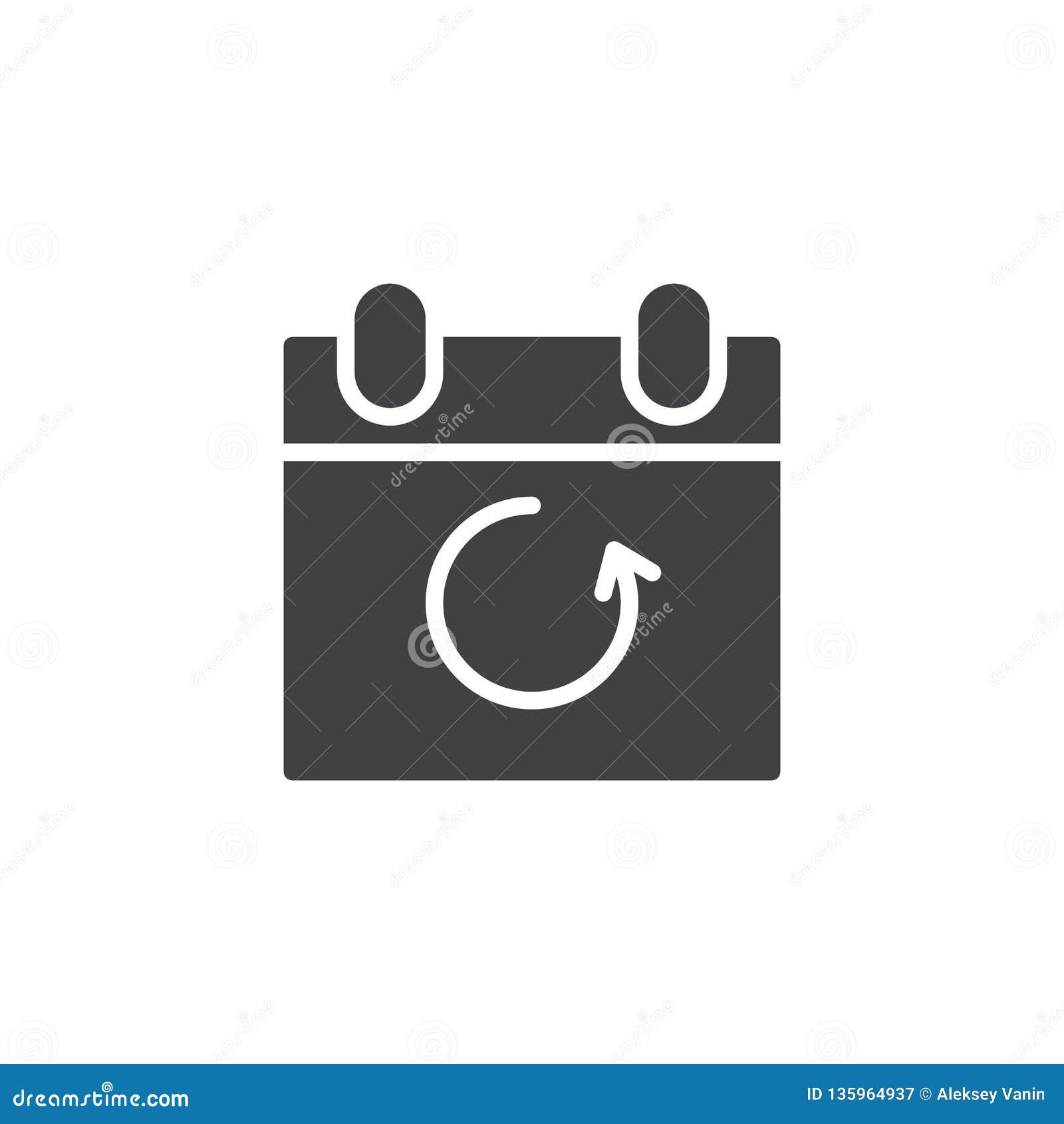 Update Calendar Icon Black And White Vector Outline Sign ...