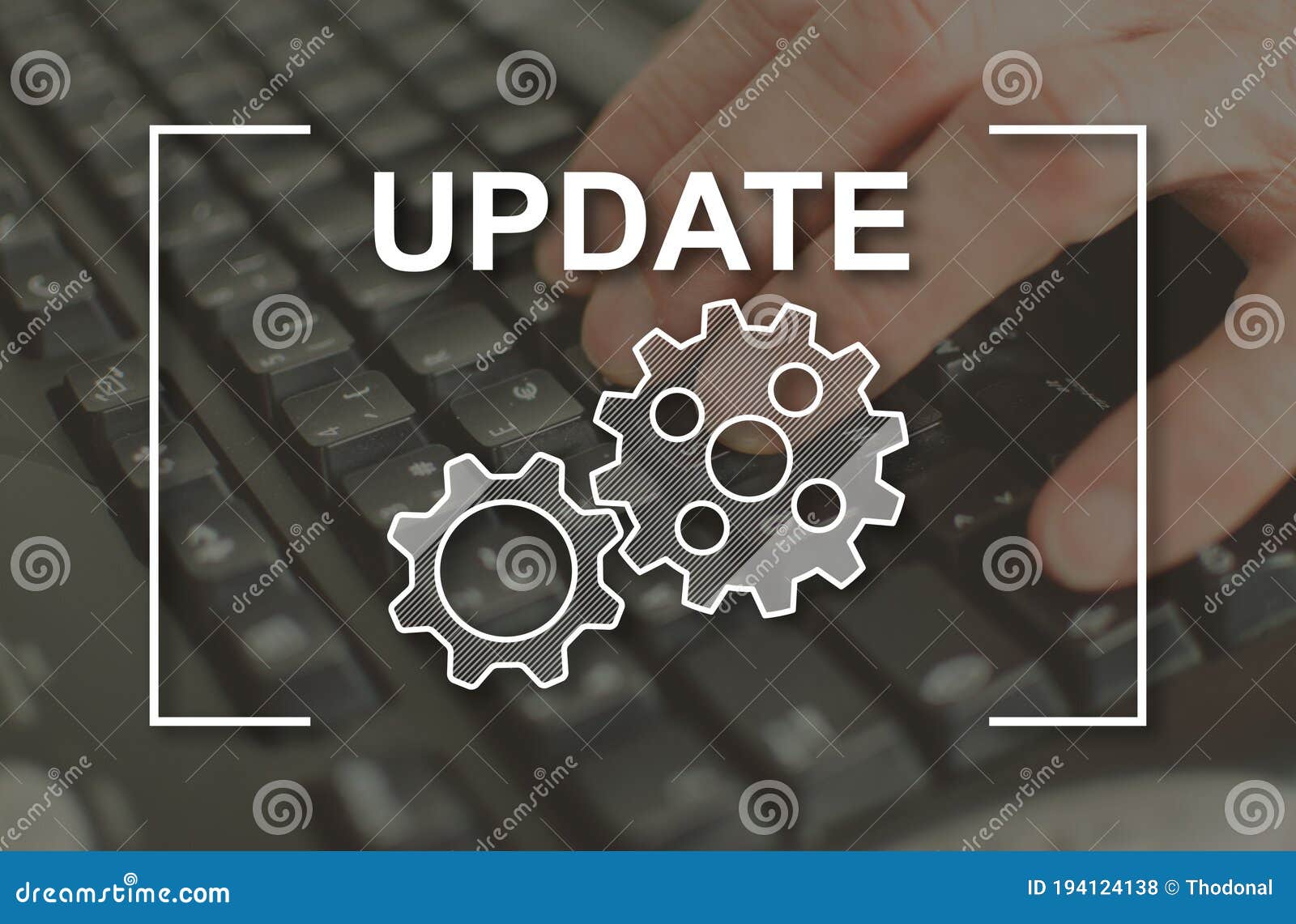 Concept of update stock photo. Image of digital, icon - 194124138