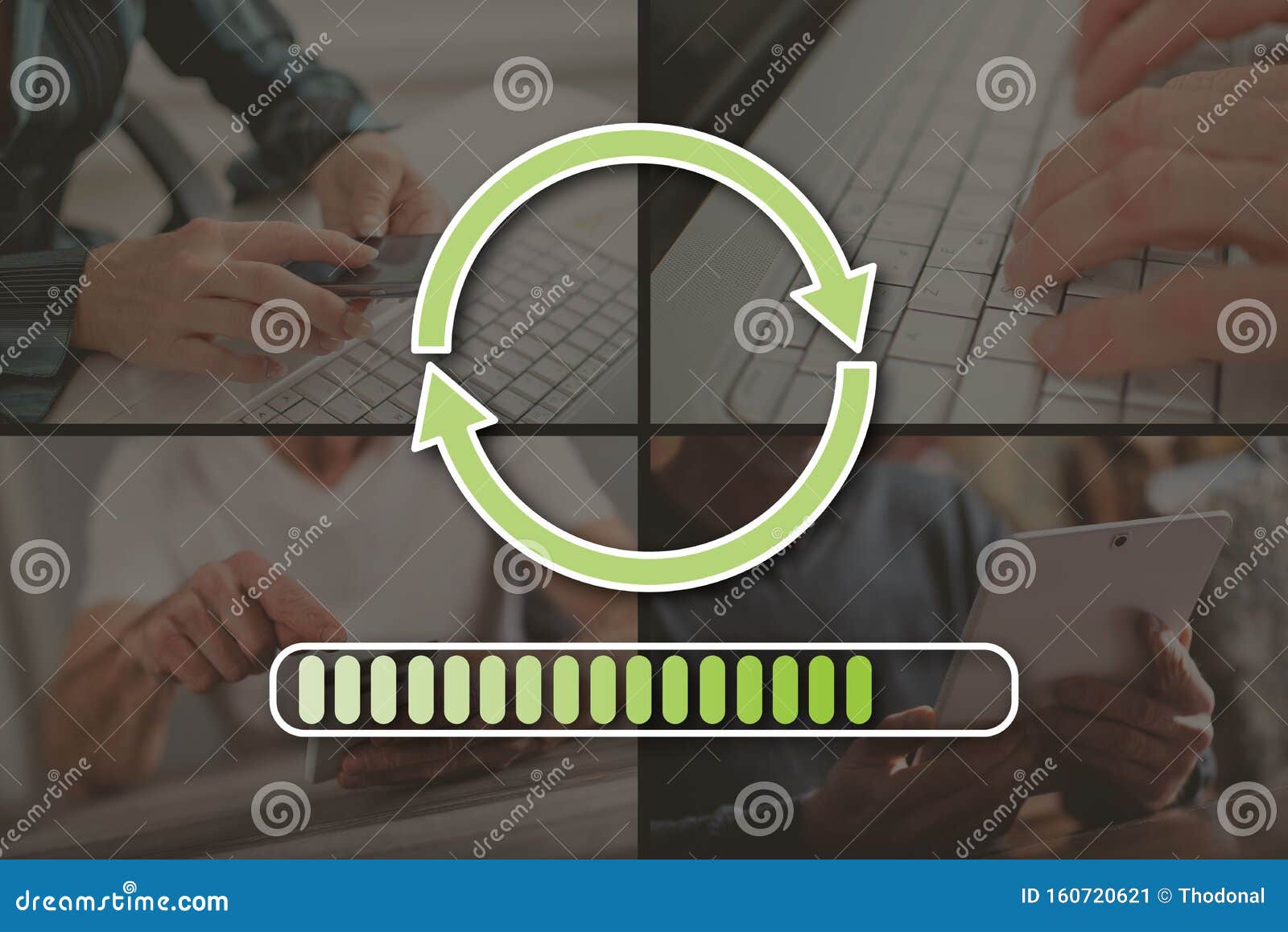 Concept of update stock image. Image of technology, application - 160720621