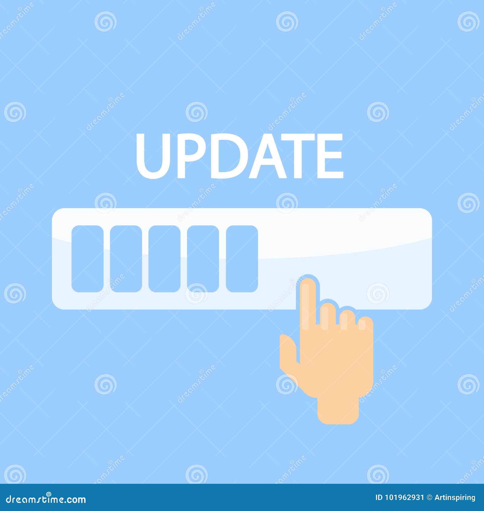 Update Concept Illustration. Stock Vector - Illustration of data, life ...