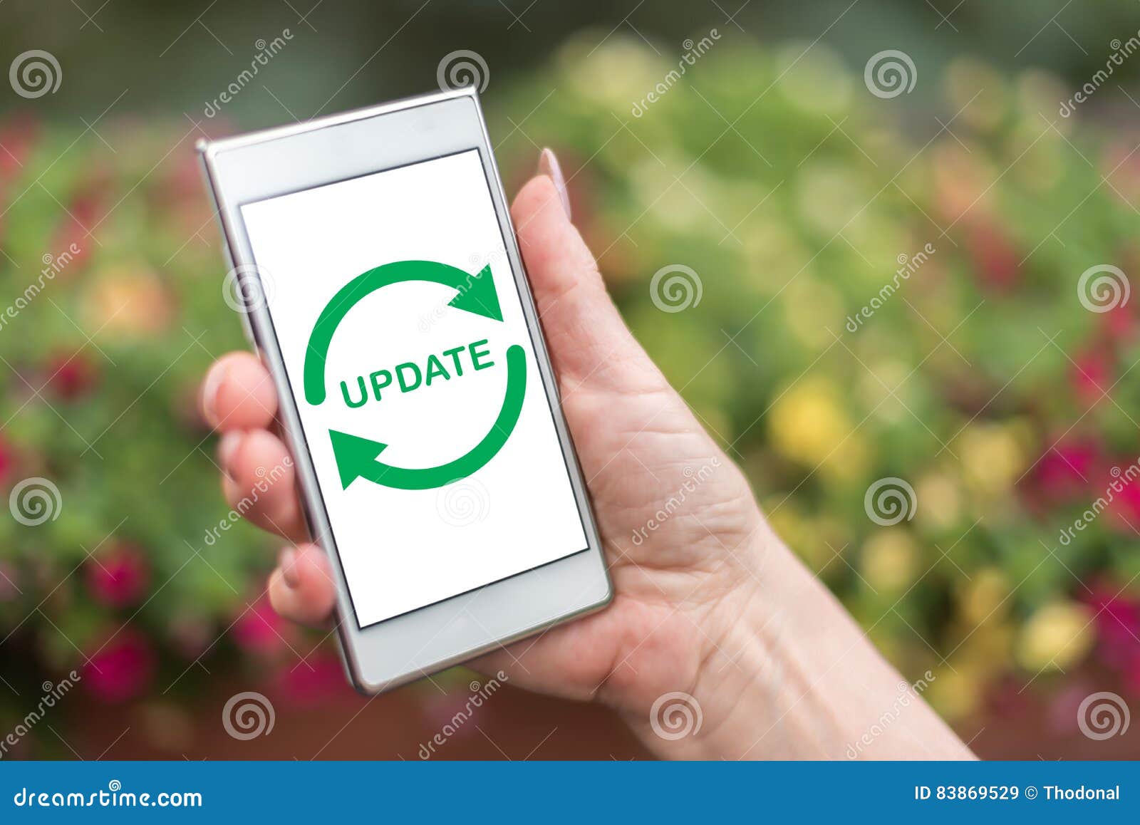 Update Concept on a Smartphone Stock Image - Image of computer ...