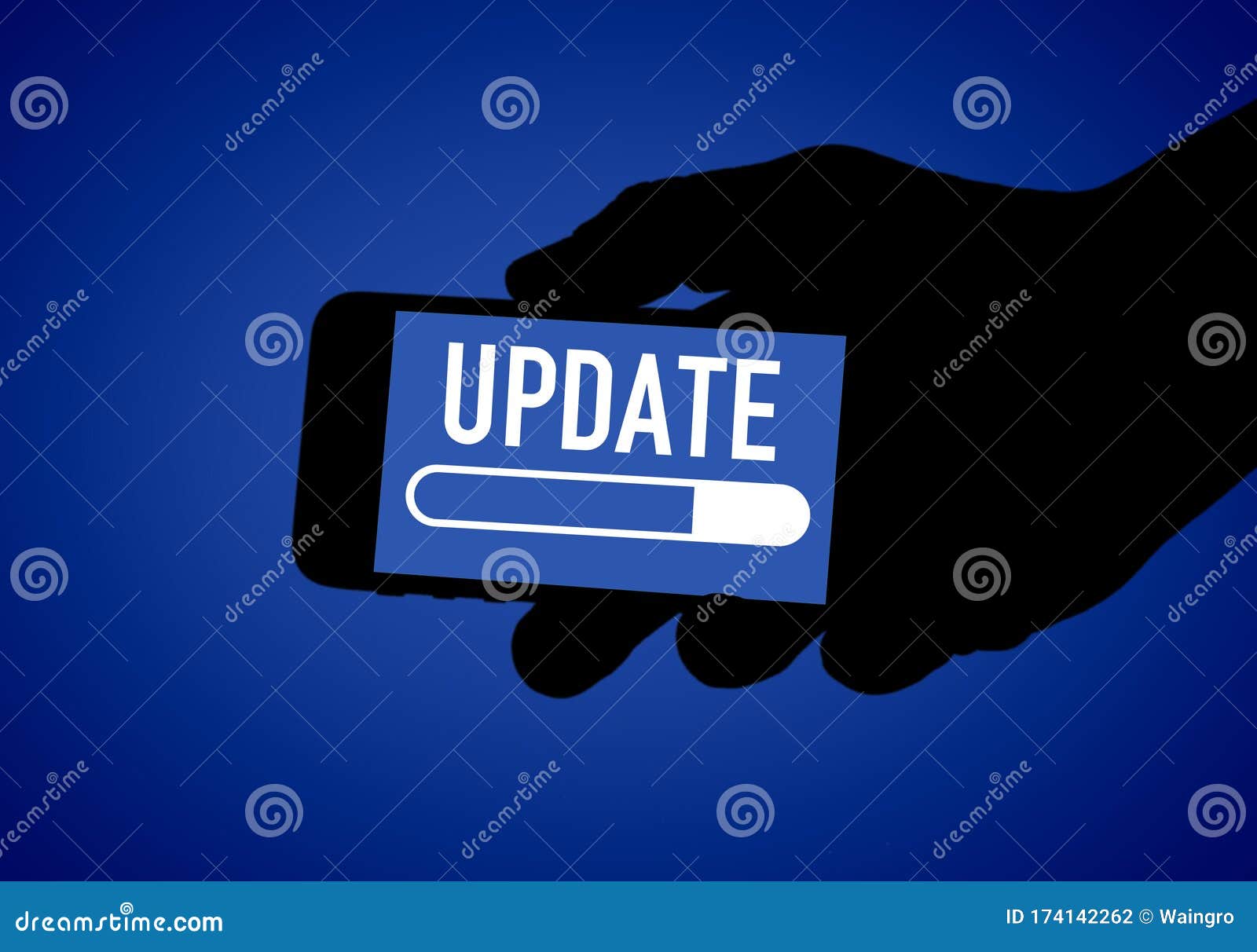 The Loading Process Is Shown In White On A Chalkboard. Stop Motion ...