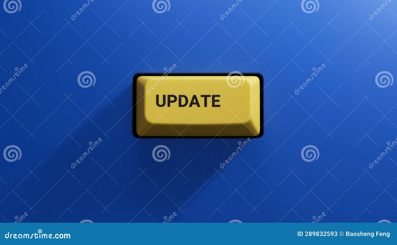 Update.3D Illustration of Button of Keyboard of a Modern Computer Stock ...
