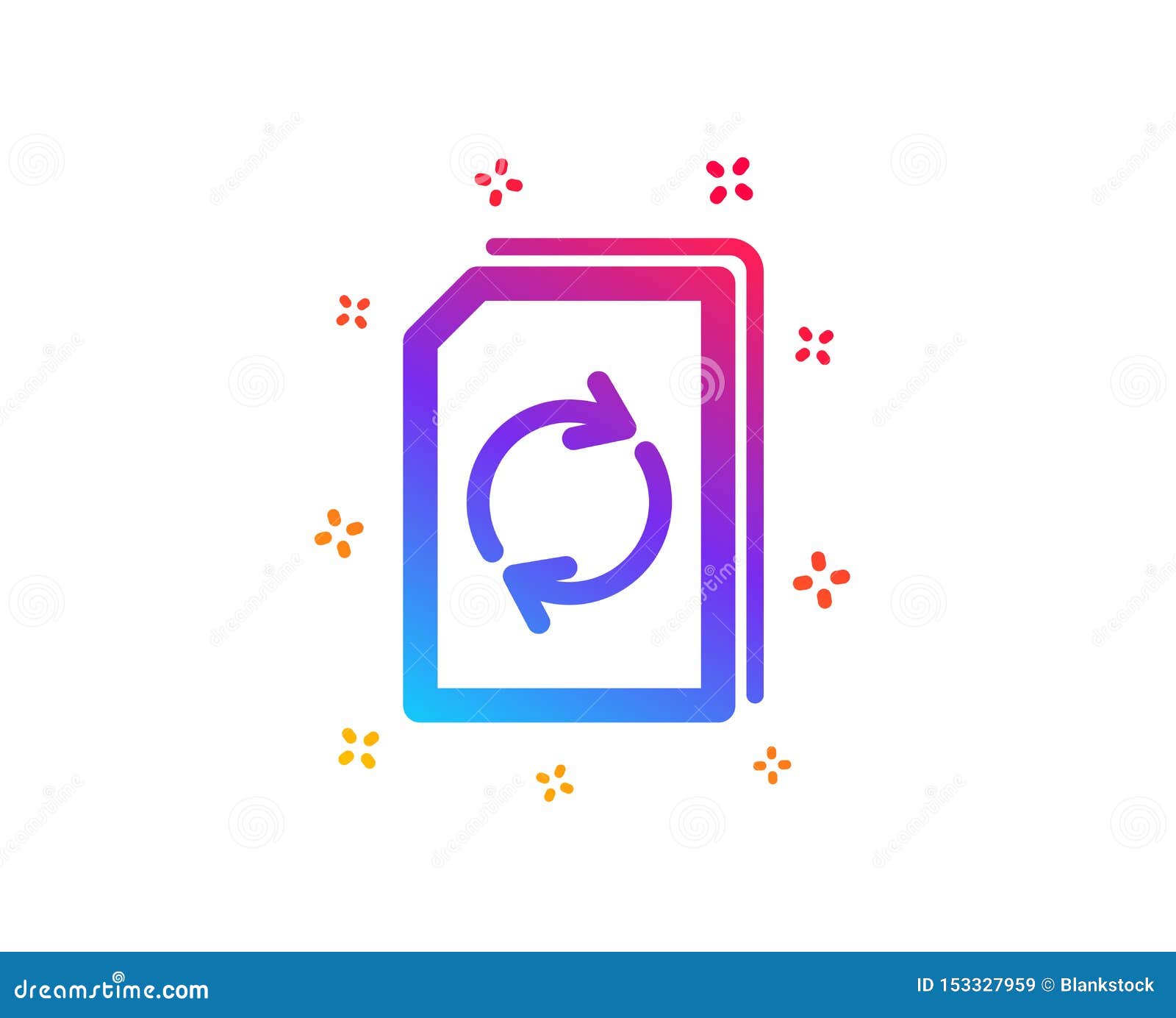 Update Document Icon. Refresh File Sign. Vector Stock Vector ...