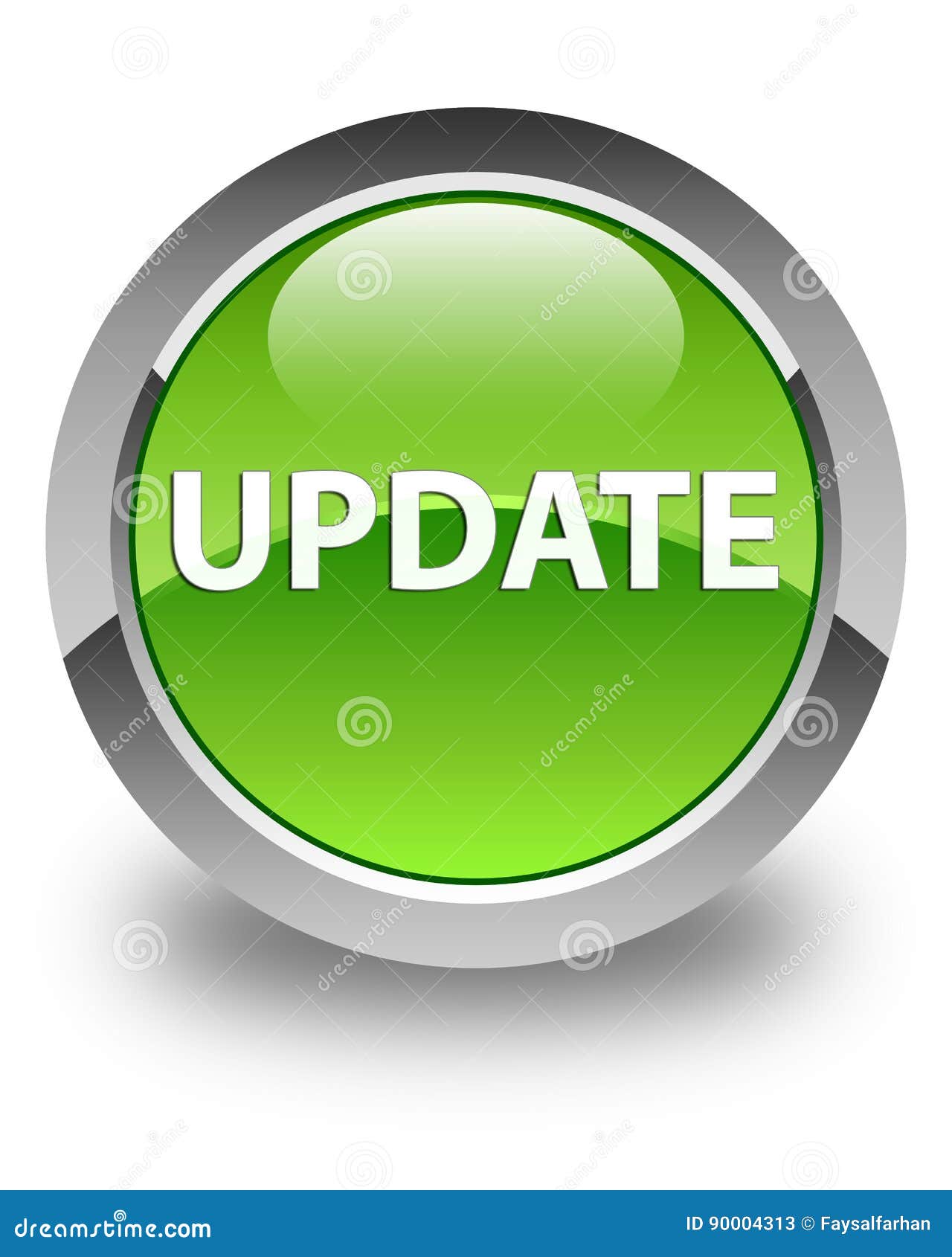 Update Glossy Green Round Button Stock Illustration - Illustration of ...