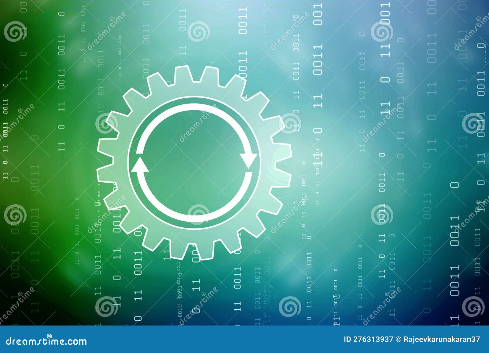 Update Icon with Binary Codes on Technology Abstract Background, Stock ...