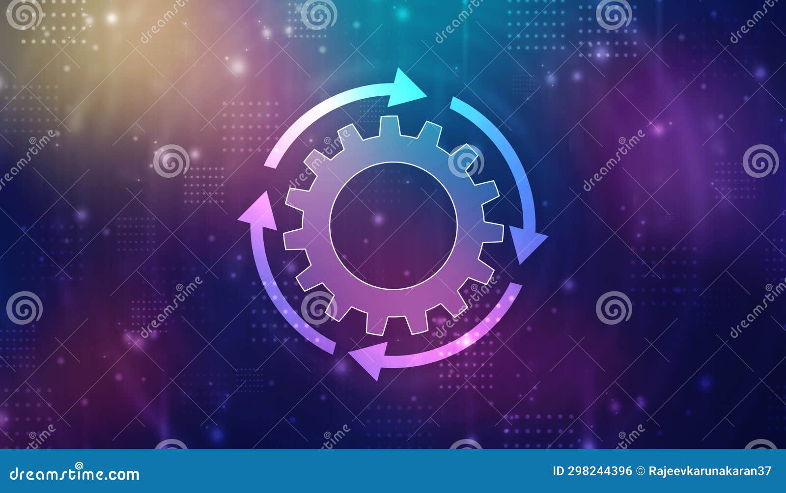 Update Icon with Binary Codes on Technology Abstract Background, Stock Photo - Image of ...