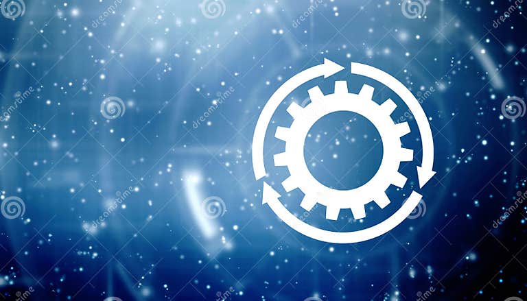 Update Icon with Binary Codes on Technology Abstract Background, Update System Upgrade Software ...