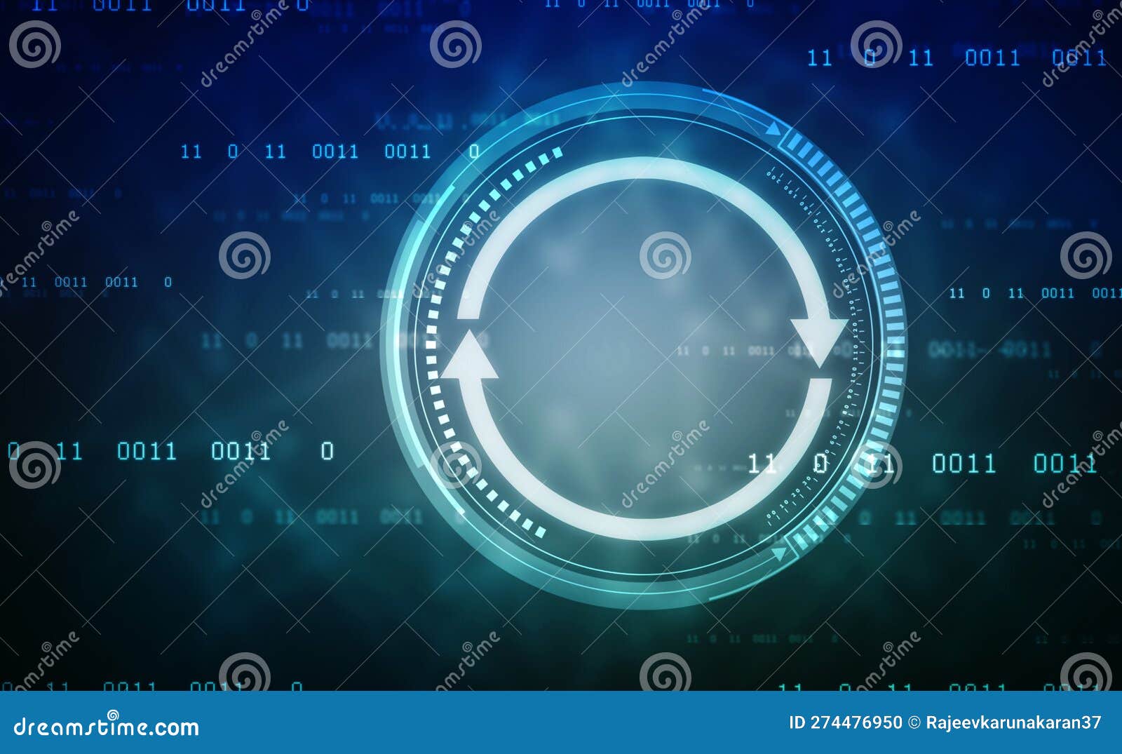 Update Icon with Binary Codes on Technology Abstract Background, Stock ...