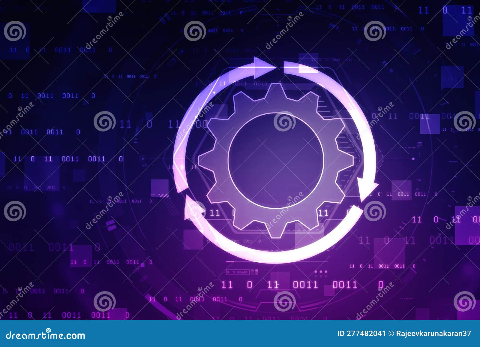 Update Icon with Binary Codes on Technology Abstract Background, Stock ...