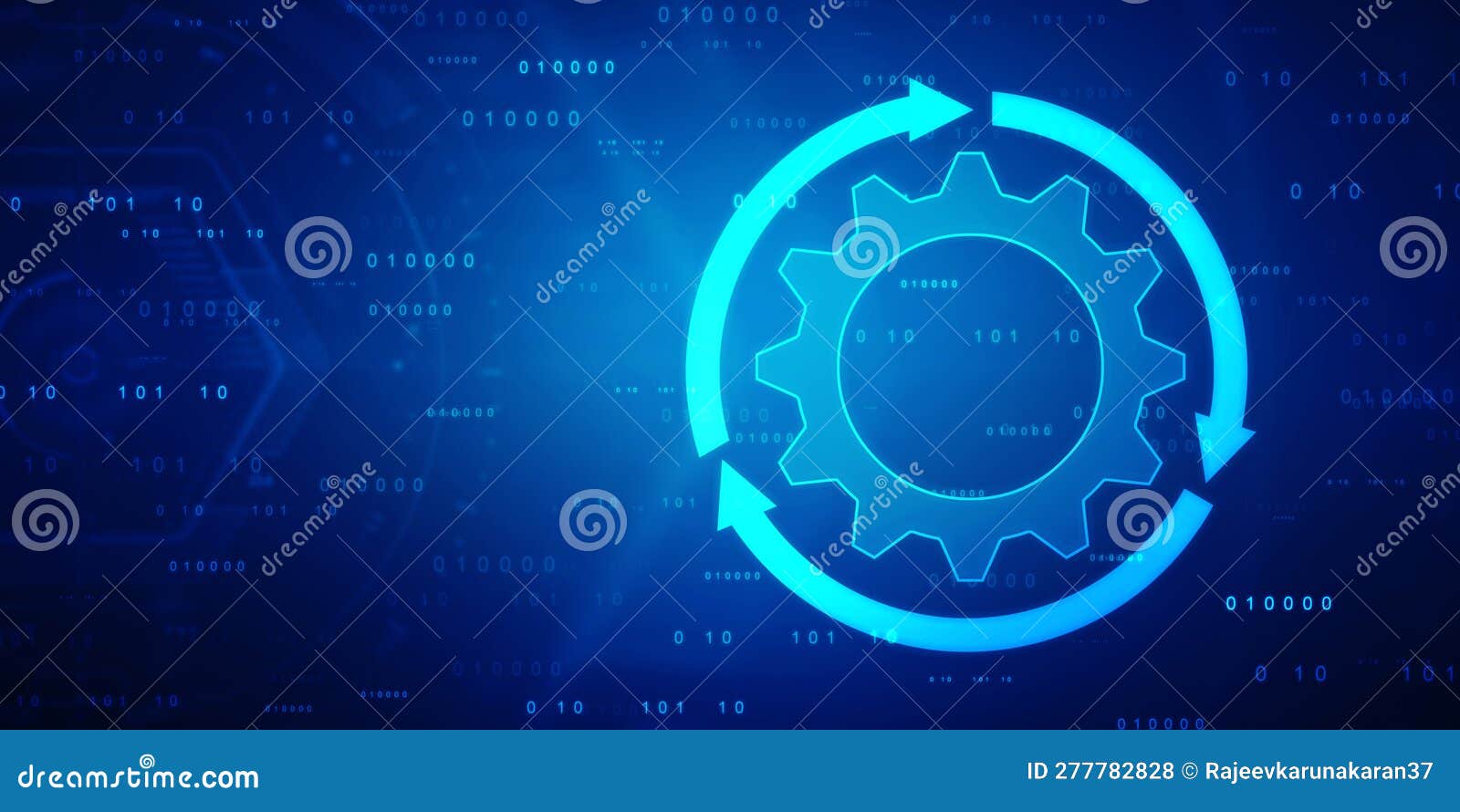 Update Icon with Binary Codes on Technology Abstract Background, Stock ...