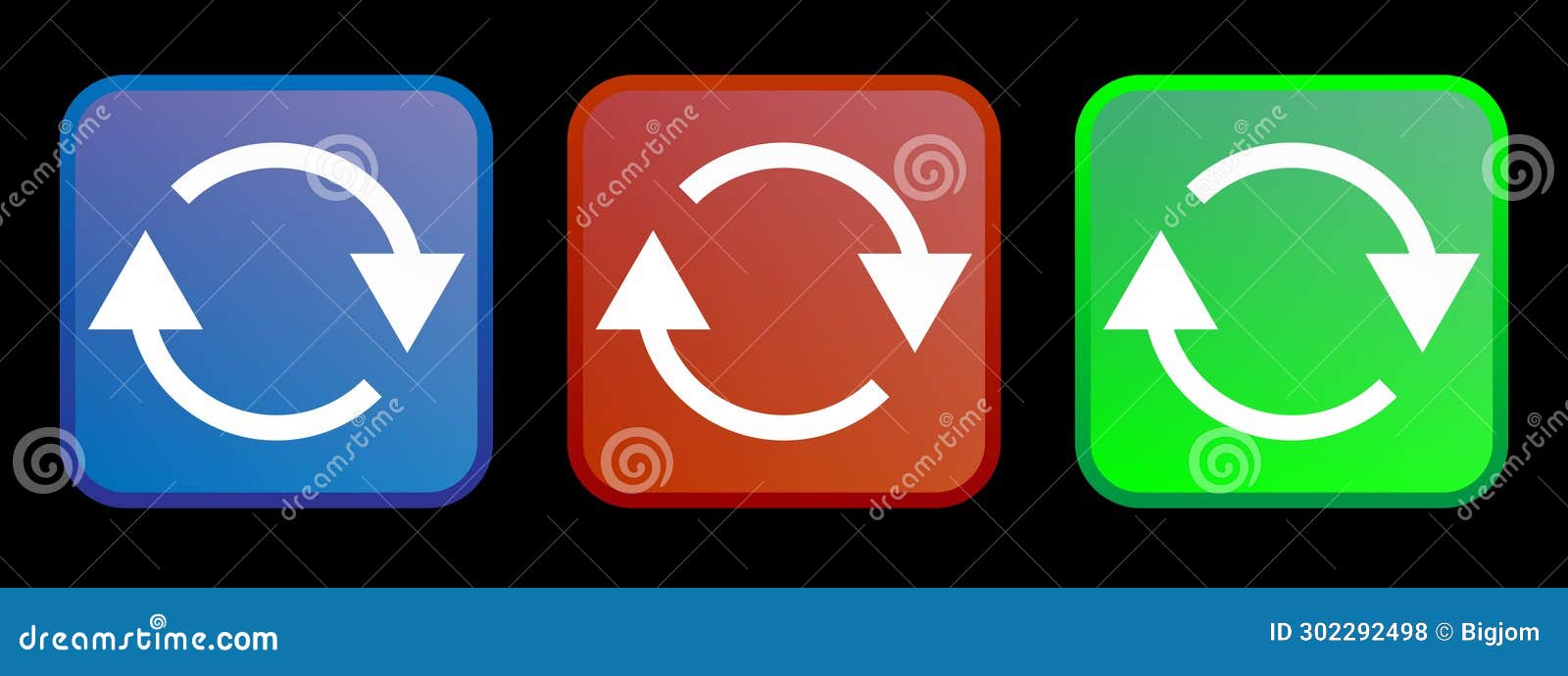 Update Icon, Change Icon on Square Button. Reverse Arrow Symbol Stock ...