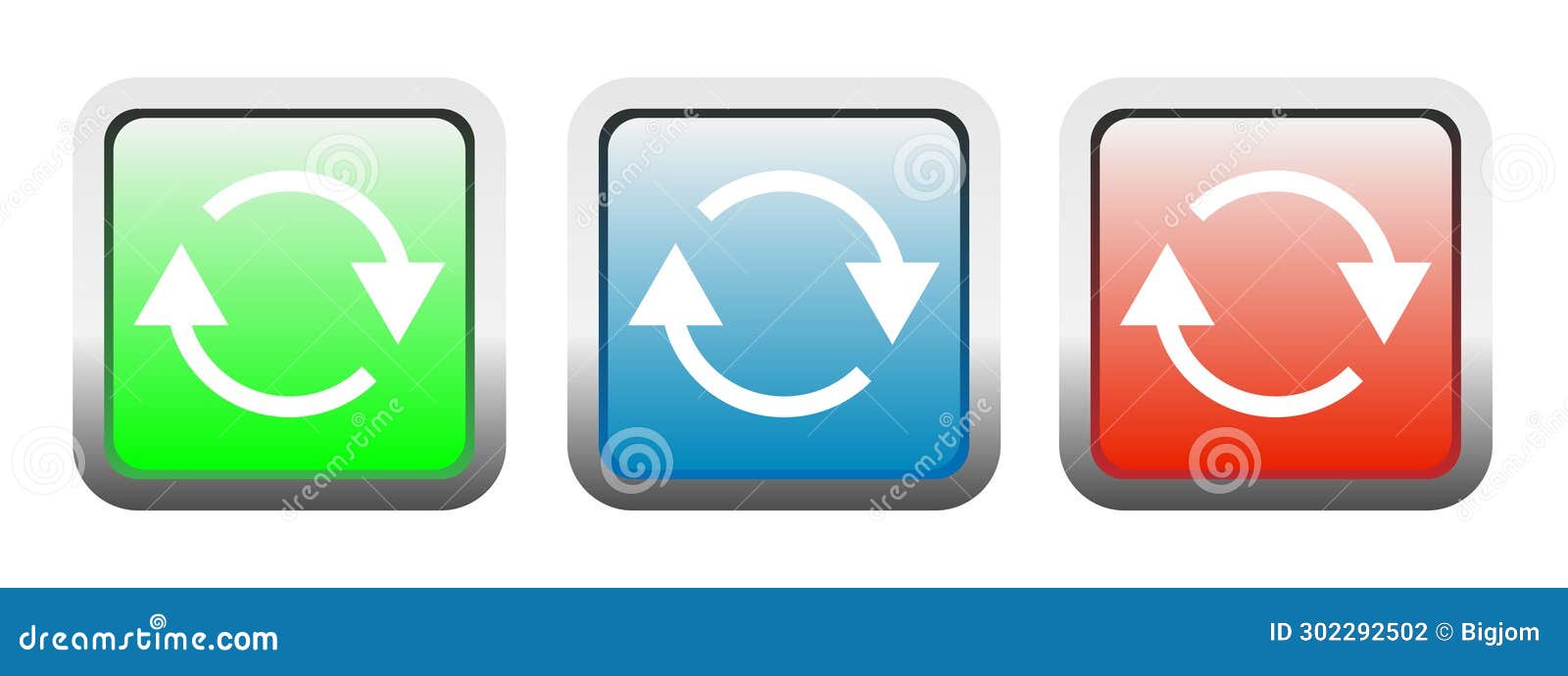 Update Icon, Change Icon on Square Button. Reverse Arrow Symbol Stock ...