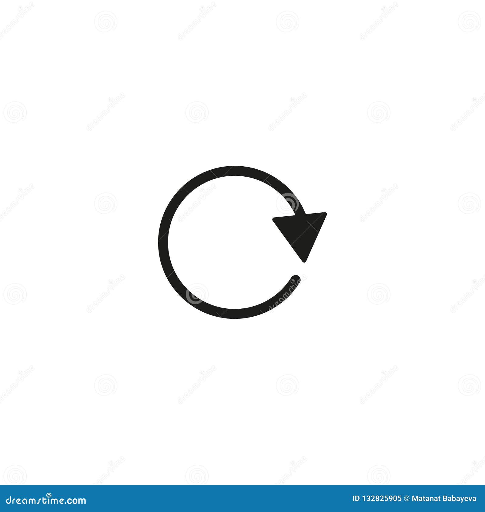 Update Icon in Flat Style. Refresh Symbol. Control Button. Reload ...