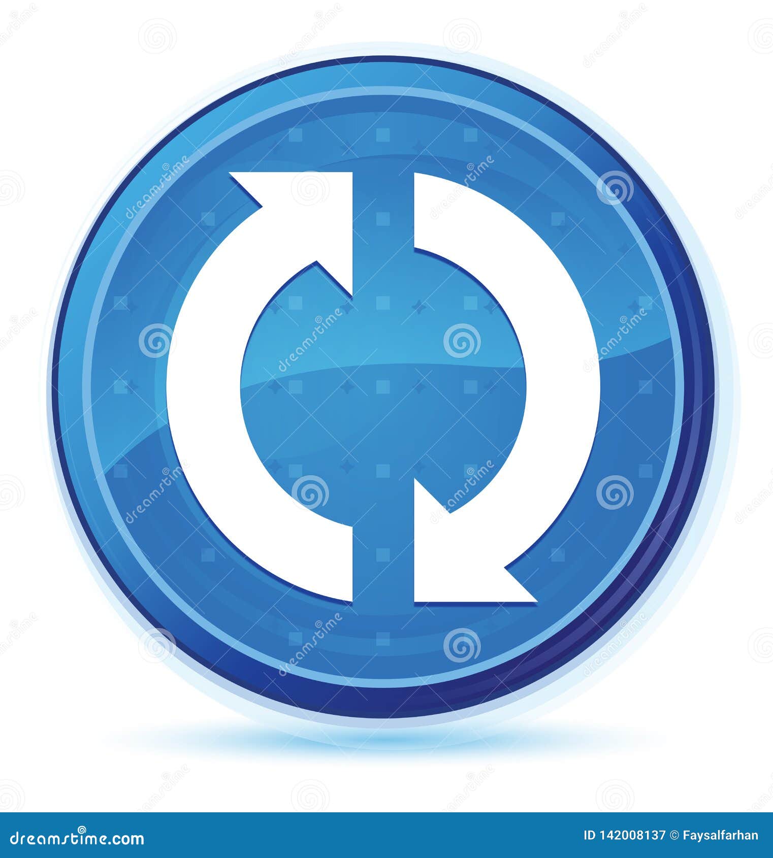 Update Icon Midnight Blue Prime Round Button Stock Vector ...