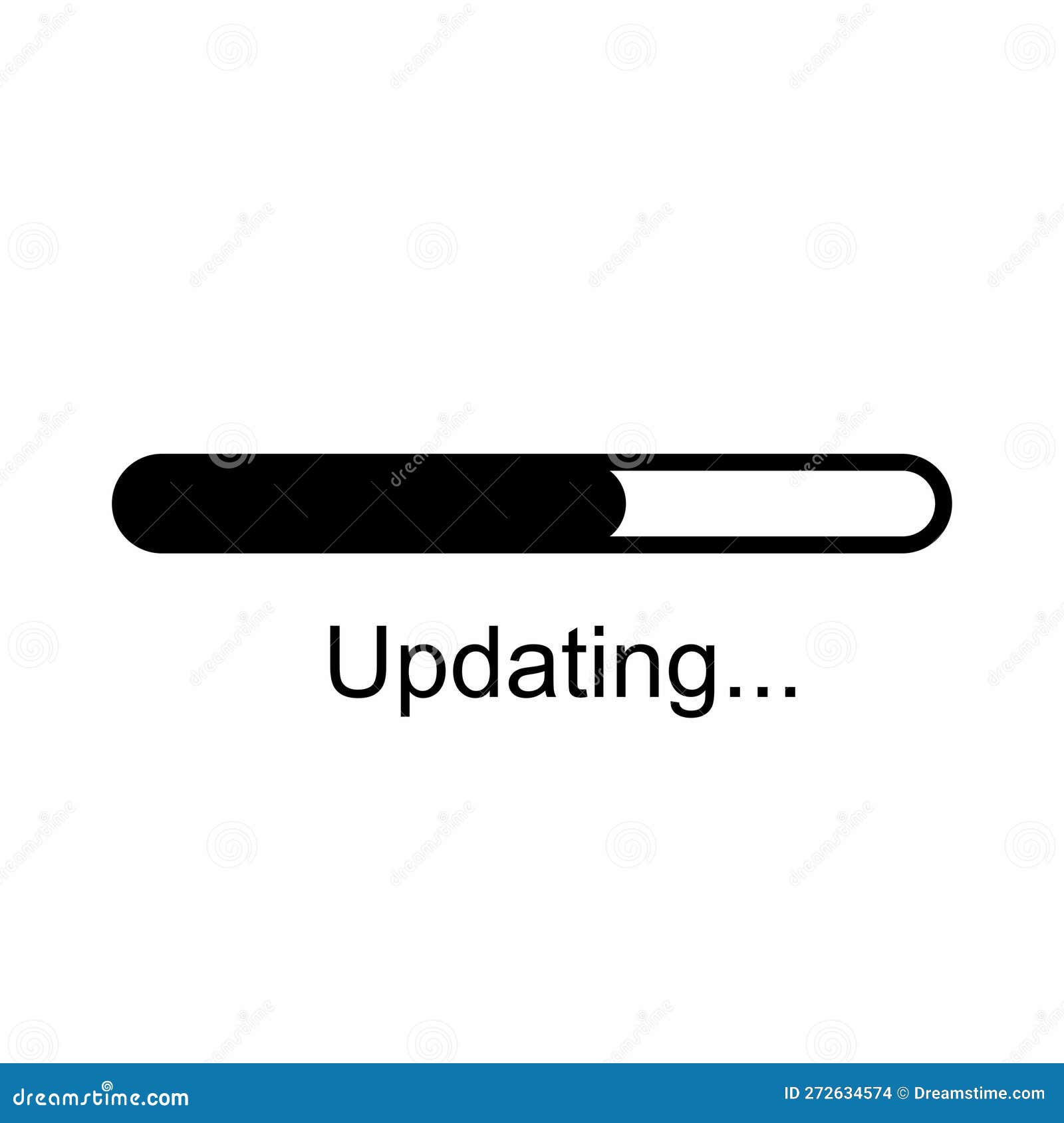 Update Icon Outline Vector stock vector. Illustration of button - 272634574