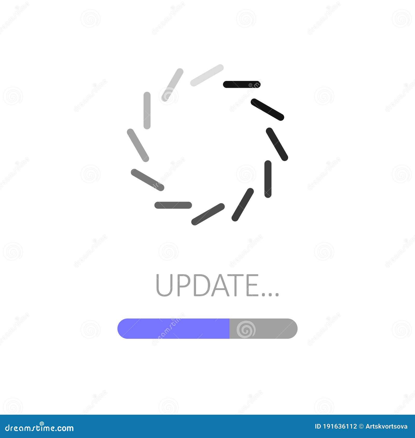 Update Icon. System Software Upgrade Concept, Loading Bar Stock Vector ...