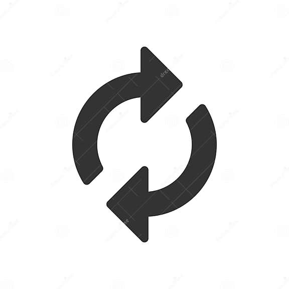 Update Icon Simple Vector Symbol Stock Vector - Illustration of simple ...