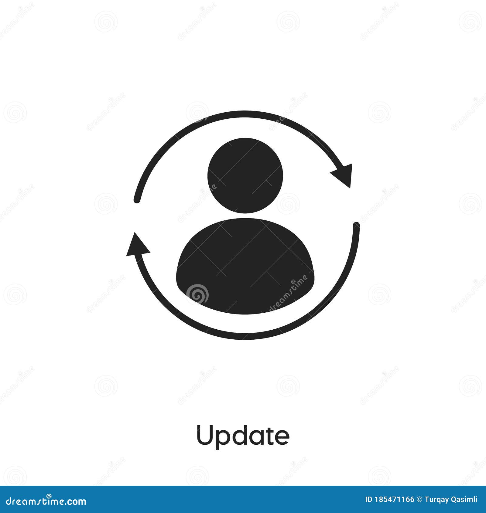 Update Icon Vector. Update Profile Icon Vector Symbol Illustration ...