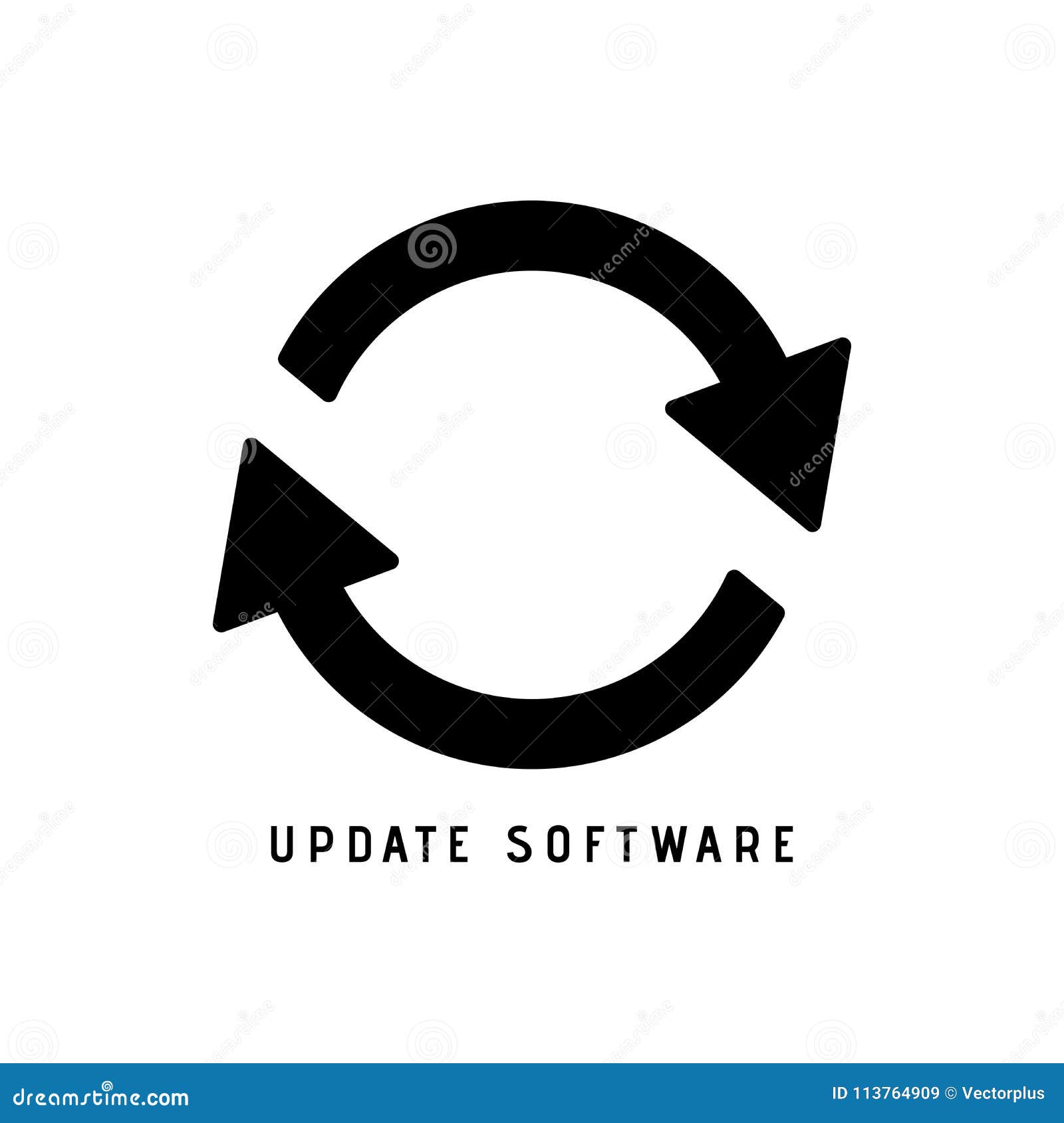 Update Icon Vector, Solid Illustration Stock Illustration ...