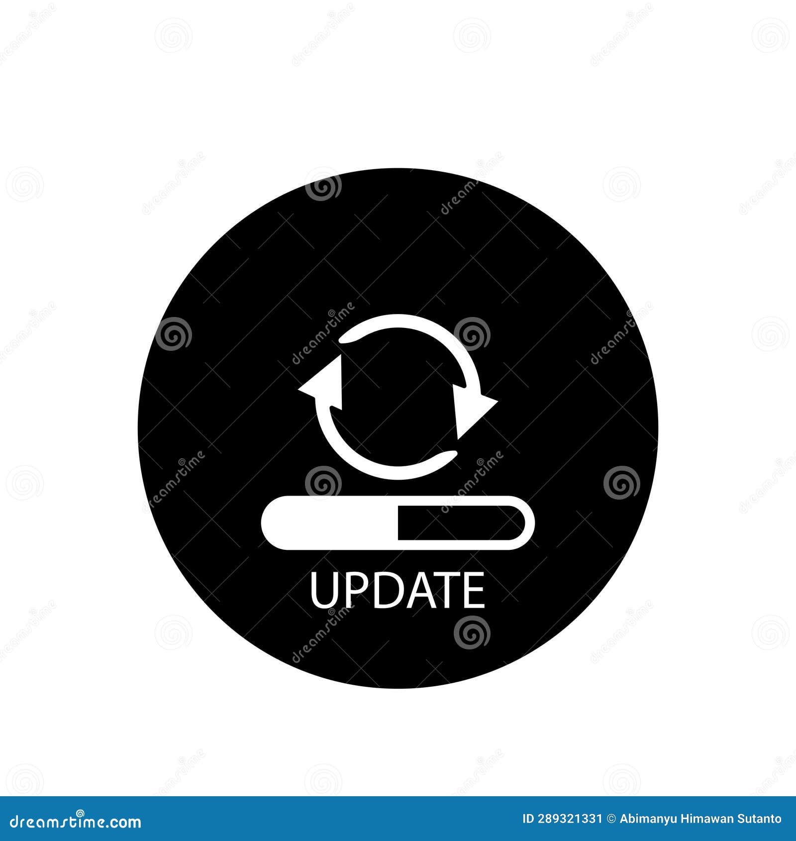 Update icon vector stock vector. Illustration of symbol - 289321331