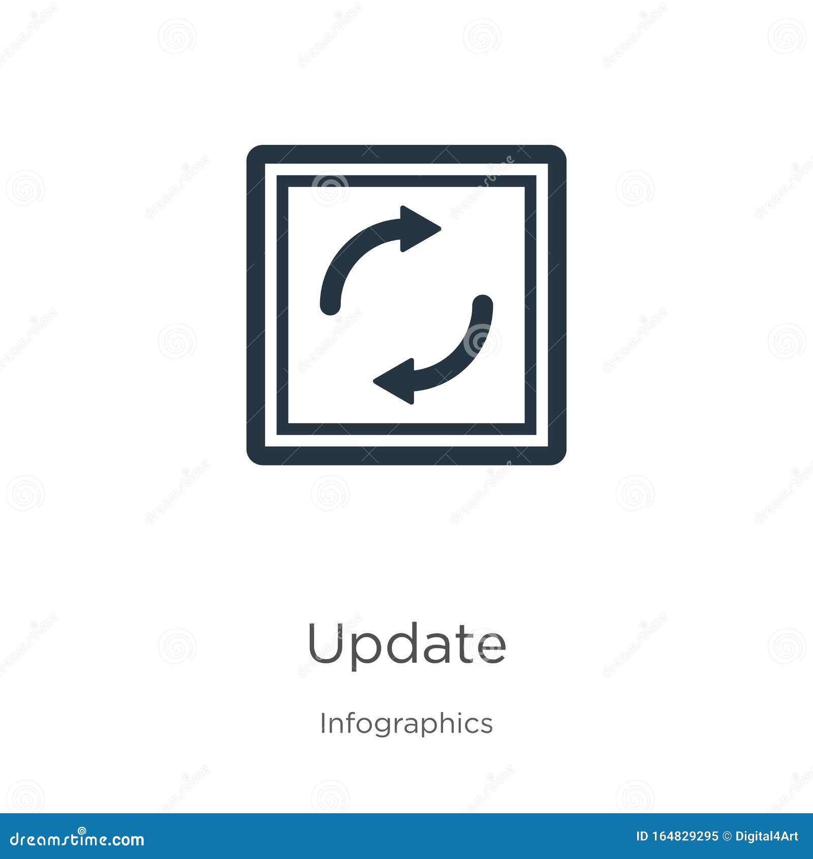 Update Icon Vector. Trendy Flat Update Icon from Infographics ...