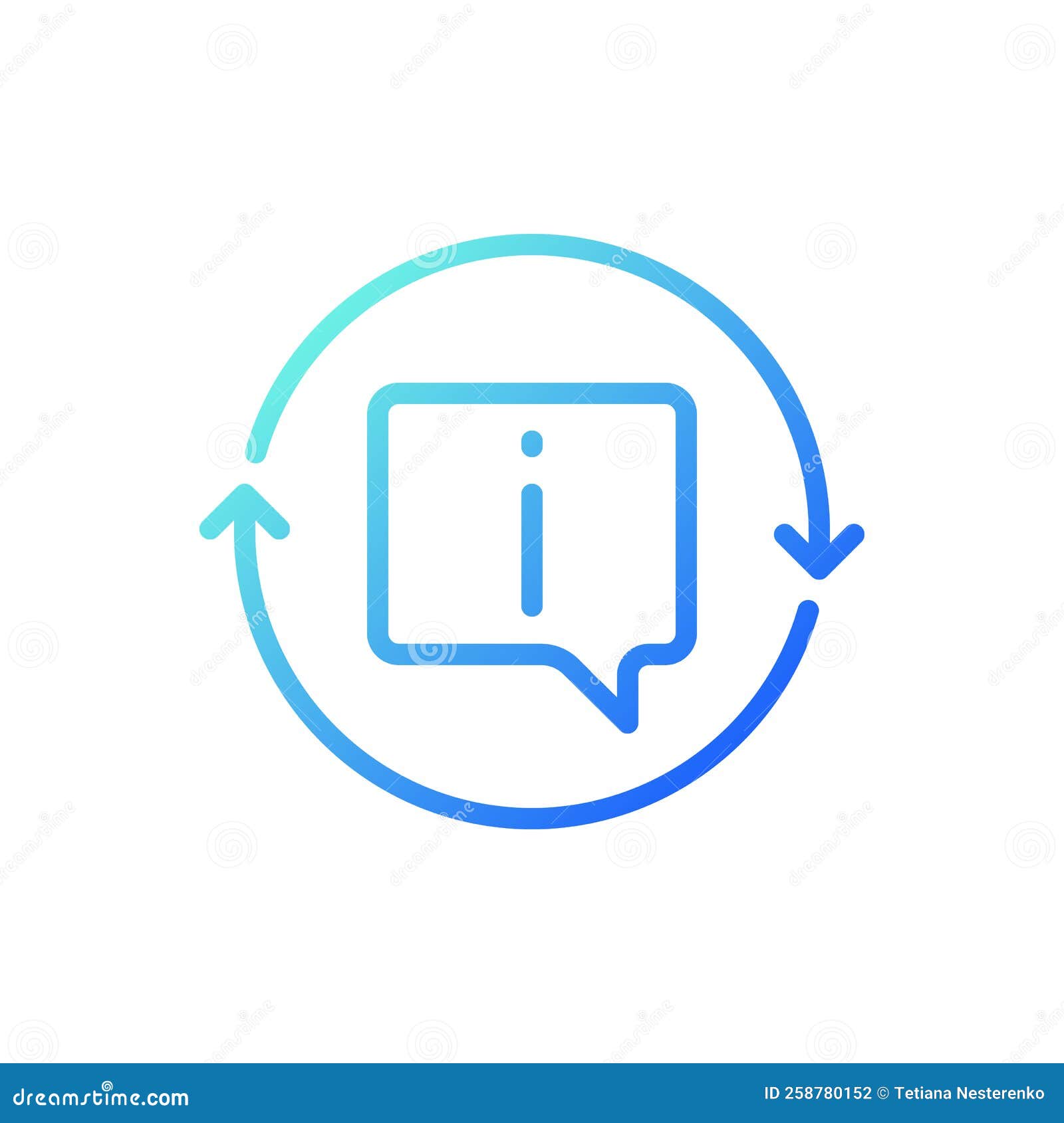 Update Information Pixel Perfect Gradient Linear Vector Icon Stock ...