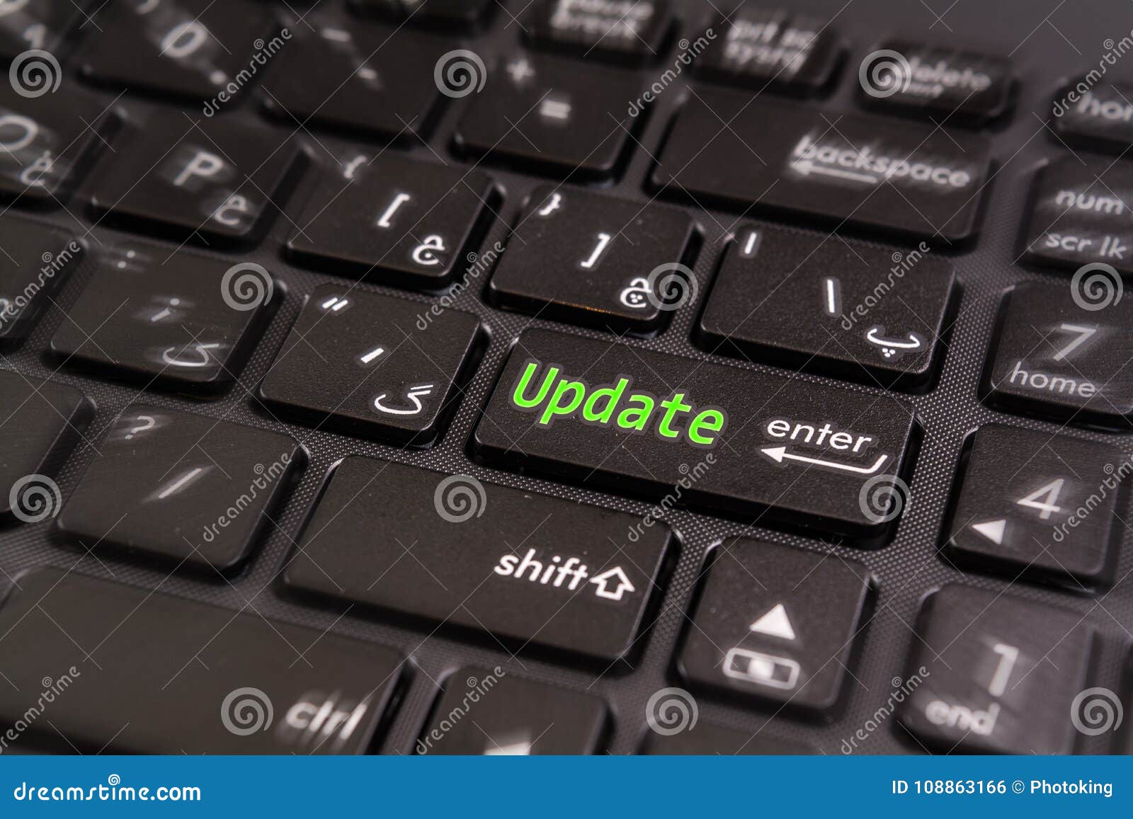 Update keyboard button stock photo. Image of email, idea - 108863166