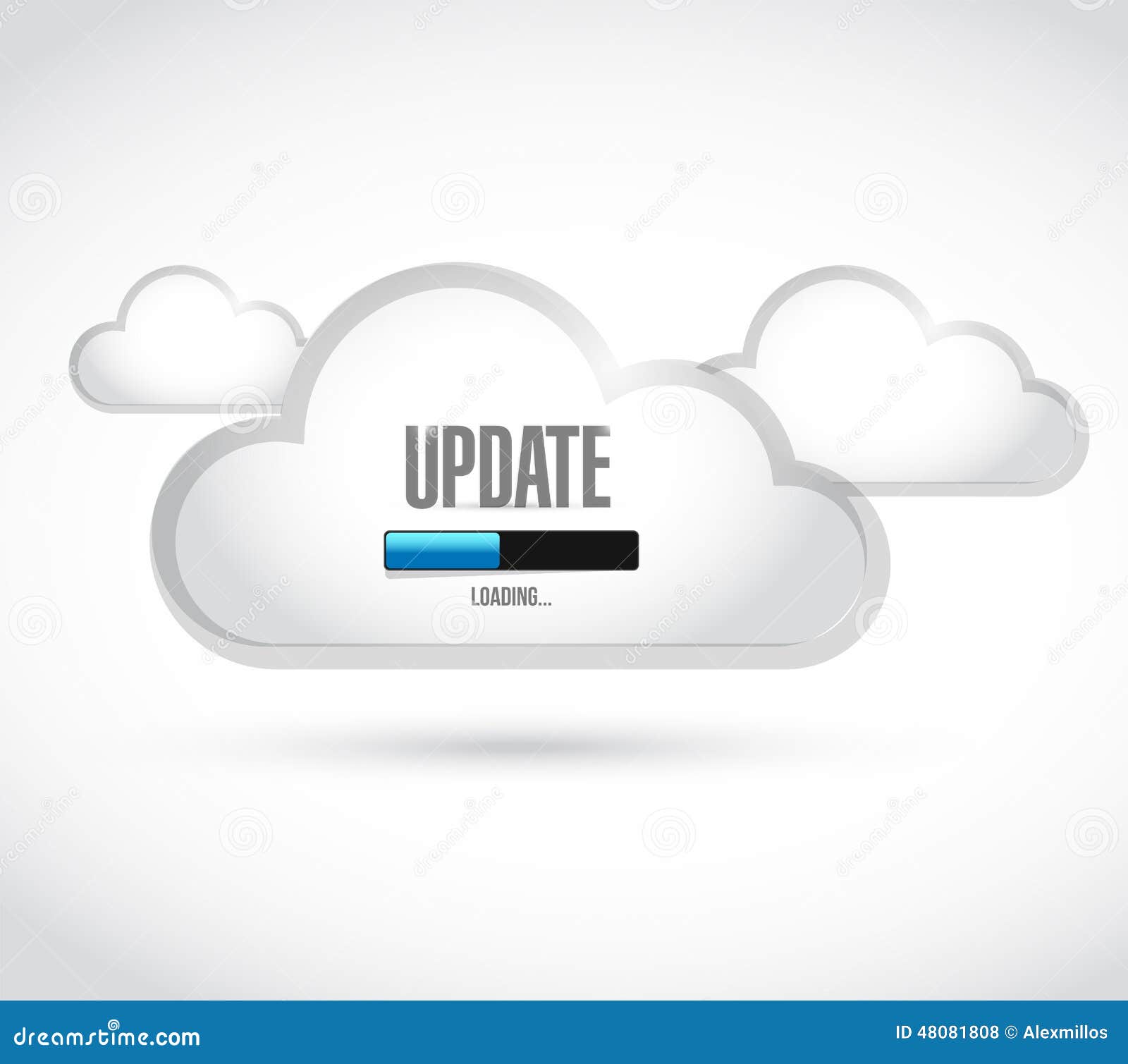Update Loading Bar Cloud Stock Illustrations – 202 Update Loading Bar ...