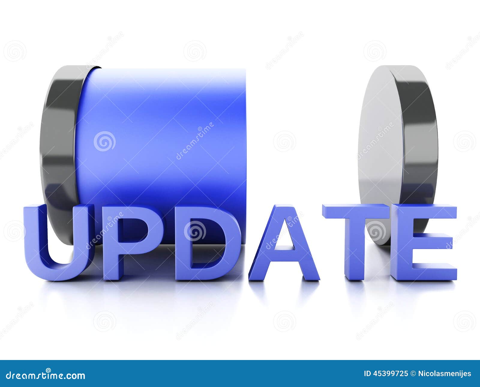 Update Loading Concept on White Background Stock Illustration ...