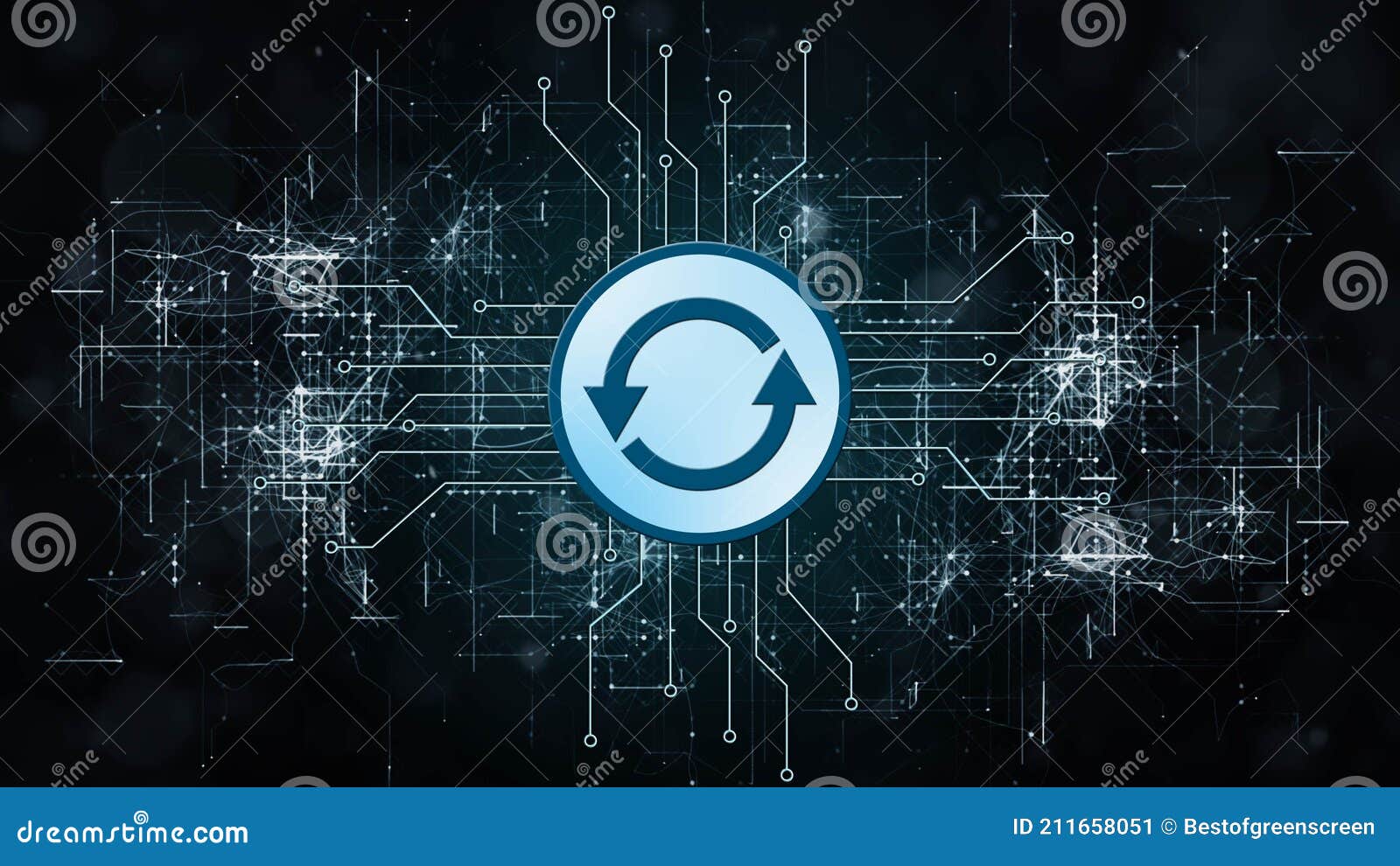 Update Logo between Information Connecting Lines - Abstract Background ...