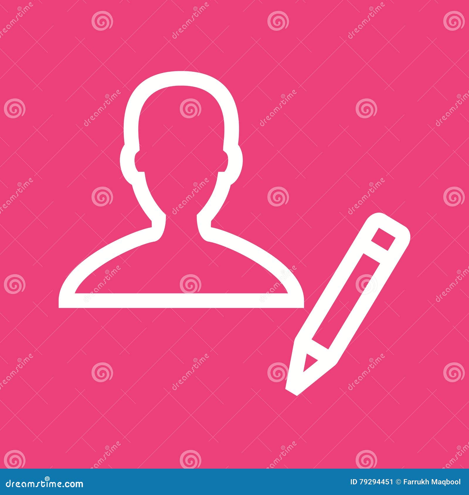 Update Male Profile stock vector. Illustration of profile - 79294451