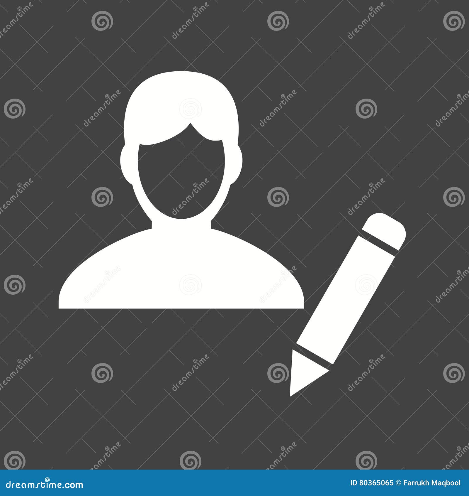Update Male Profile stock vector. Illustration of data - 80365065