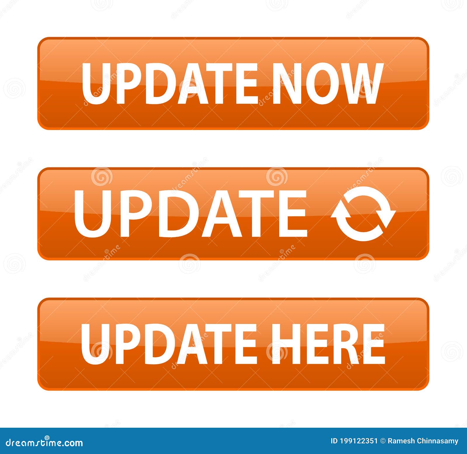 Update now button stock vector. Illustration of element - 199122351