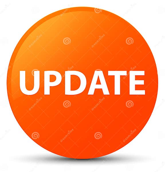 Update orange round button stock illustration. Illustration of button ...