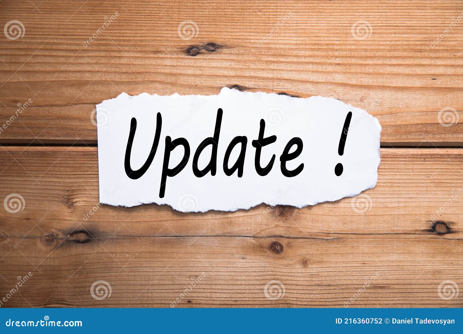 Update on paper stock photo. Image of plan, text, work - 216360752