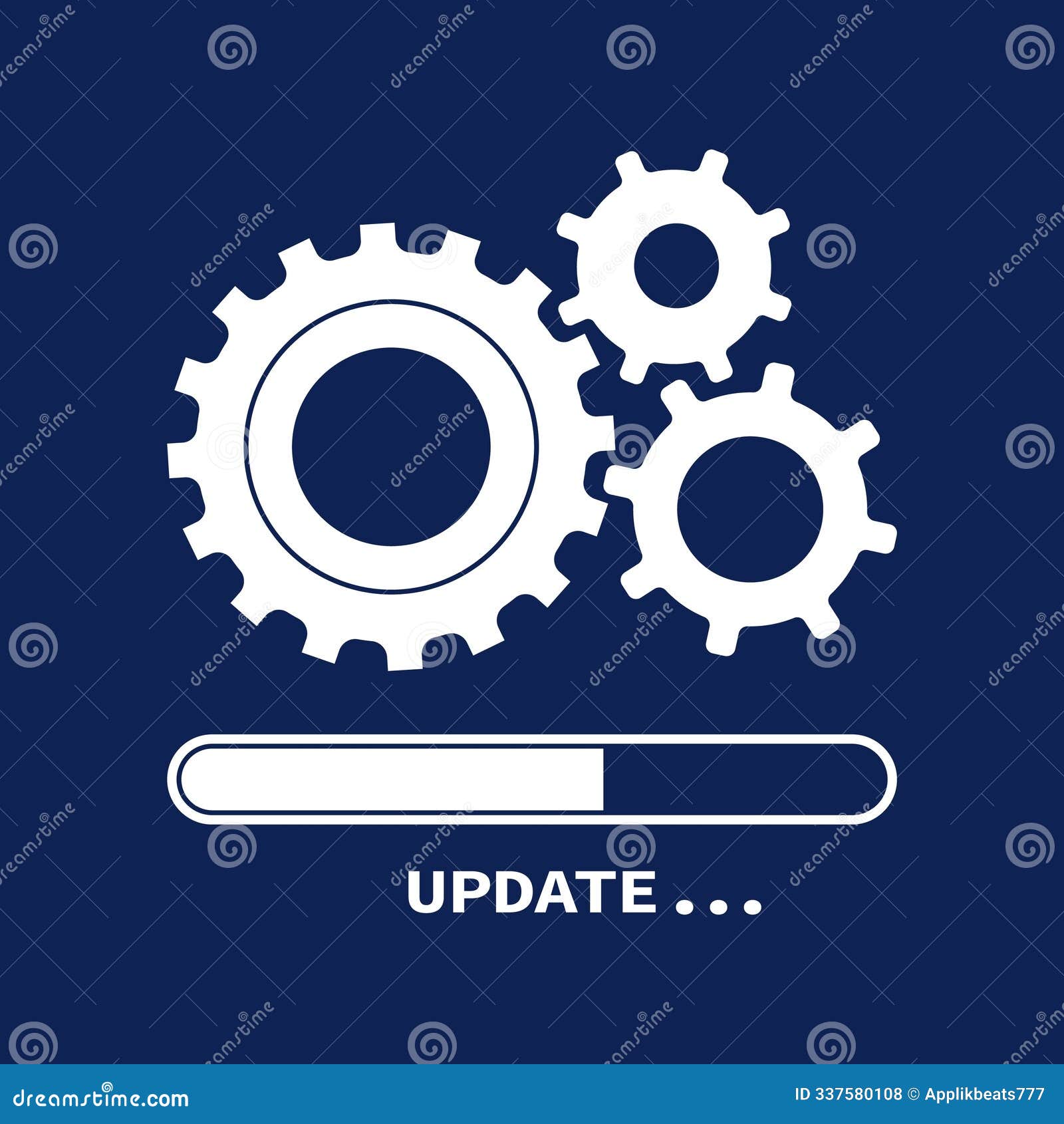 Update Process Icon. Upgrade or Reload System Progress. Software Change ...