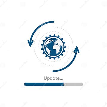 Update progress bar vector stock vector. Illustration of load - 100978677