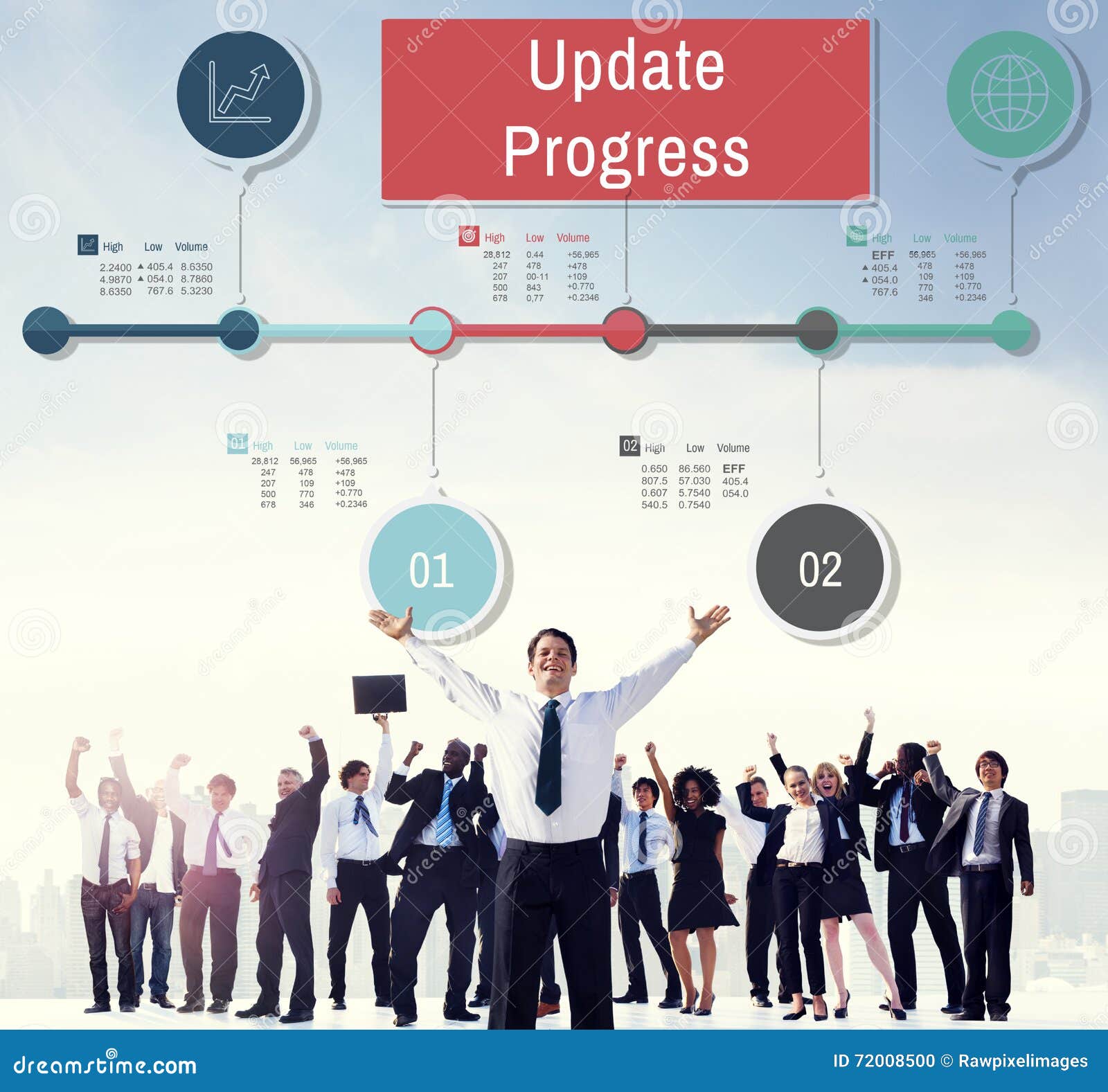 Update Progress Improvement Proceed Information Concept Stock Photo ...