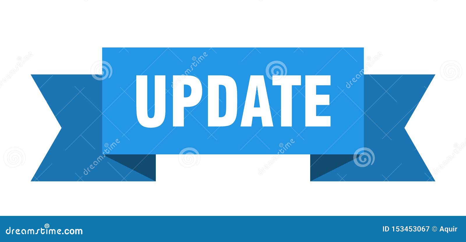 Update ribbon. stock vector. Illustration of sign, ribbon - 153453067