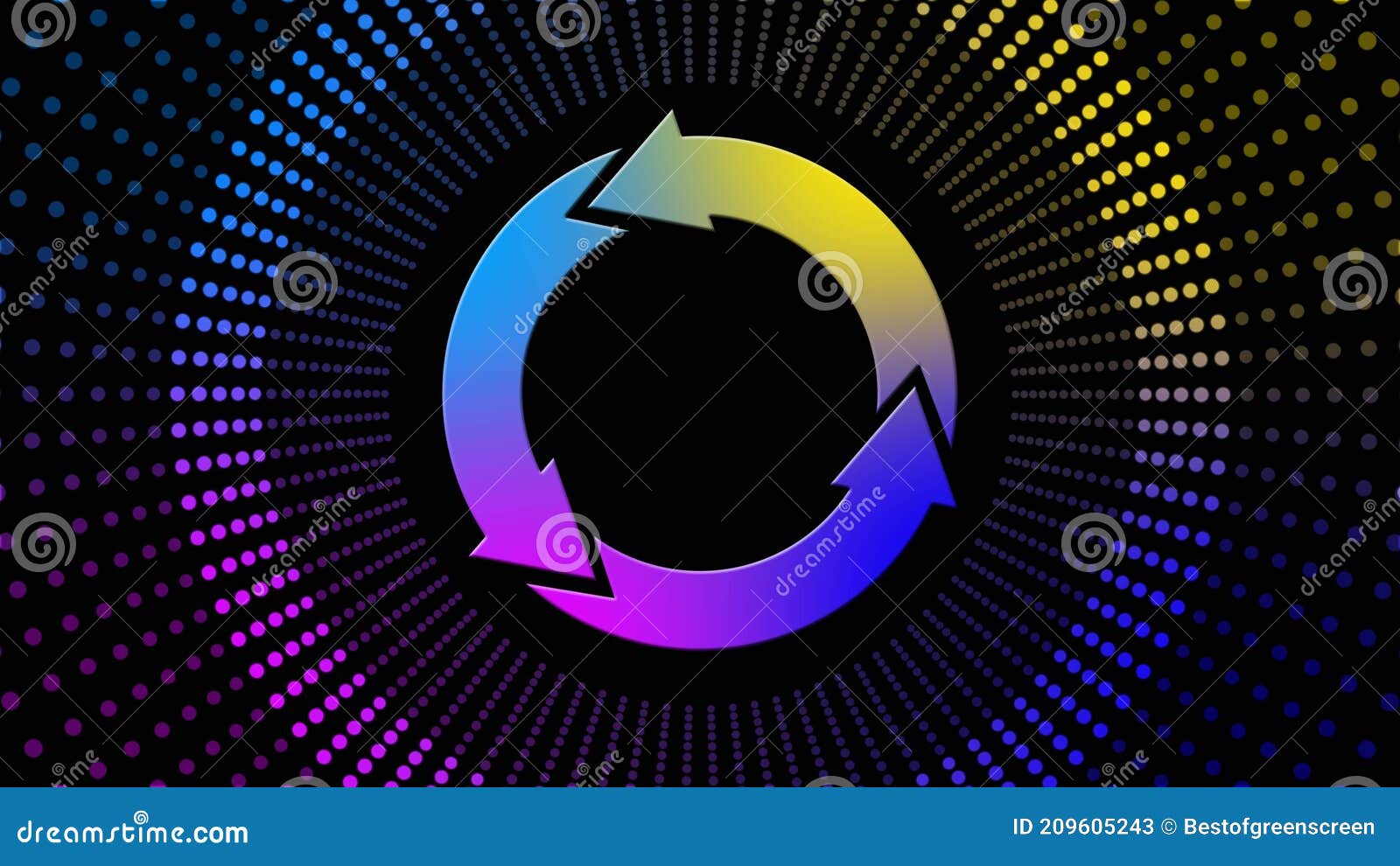 Update Sign - Abstract Background of Multicolor Dots in Rings Arranged ...